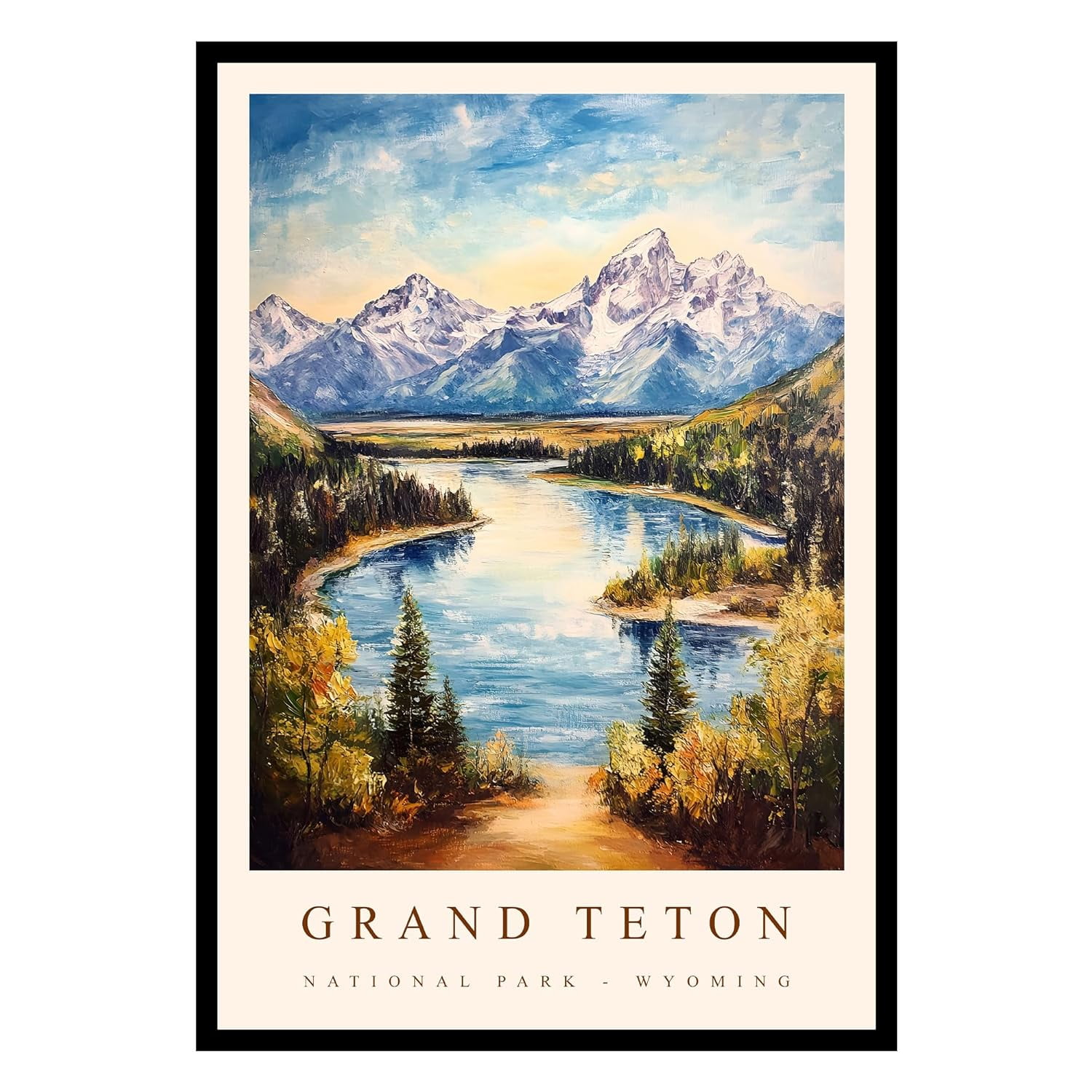 Eastern Print Grand Teton Poster, Grand Teton National Park Poster ...
