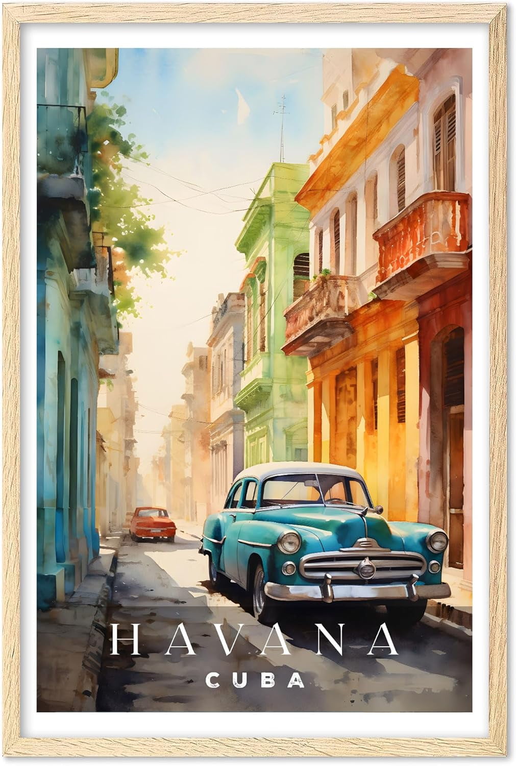 Eastern Print Havana Poster, Cuba Poster, Havana Wall Art, Vintage ...