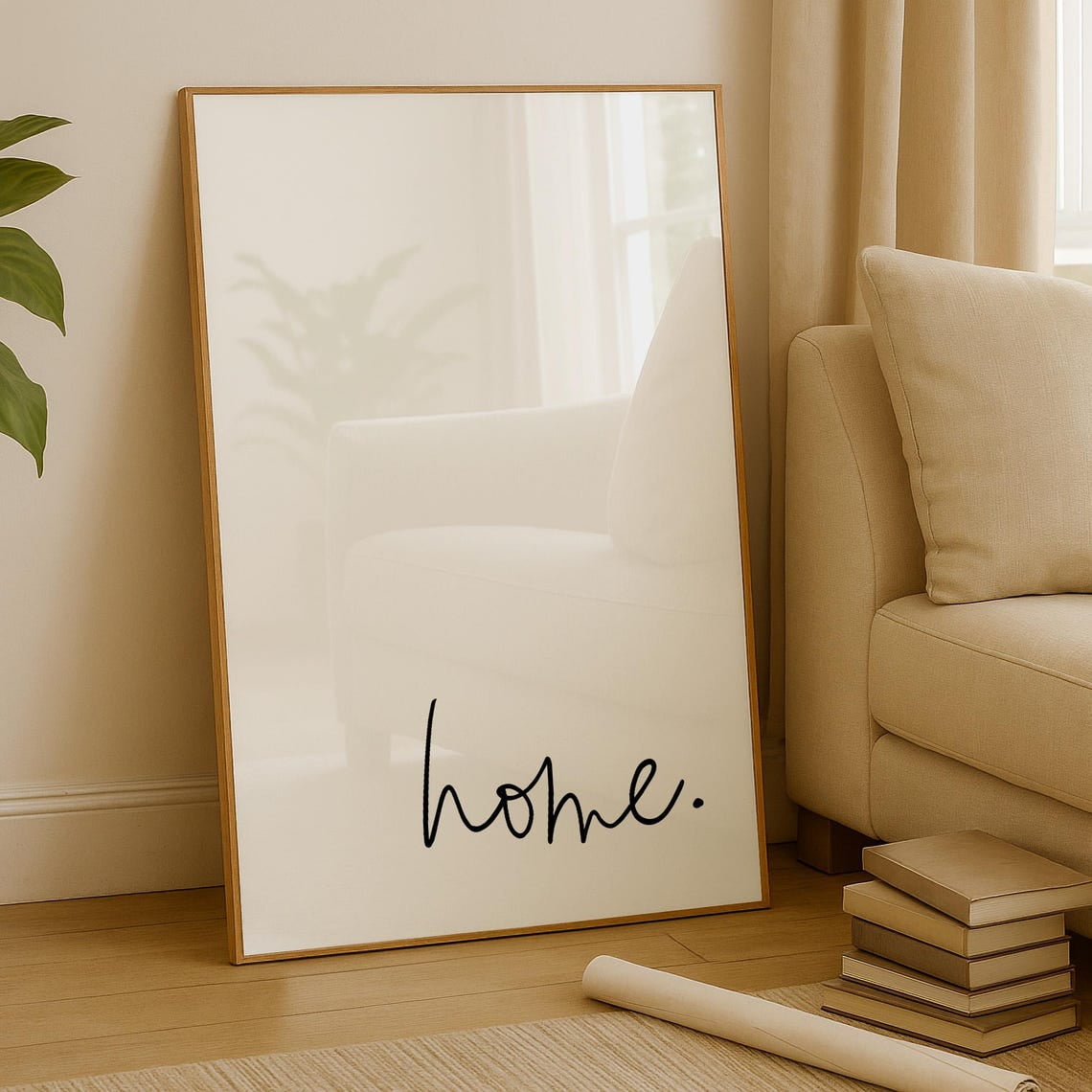 Eastern Print Home Quote Poster Farmhouse Wall Art Handwritten Home ...