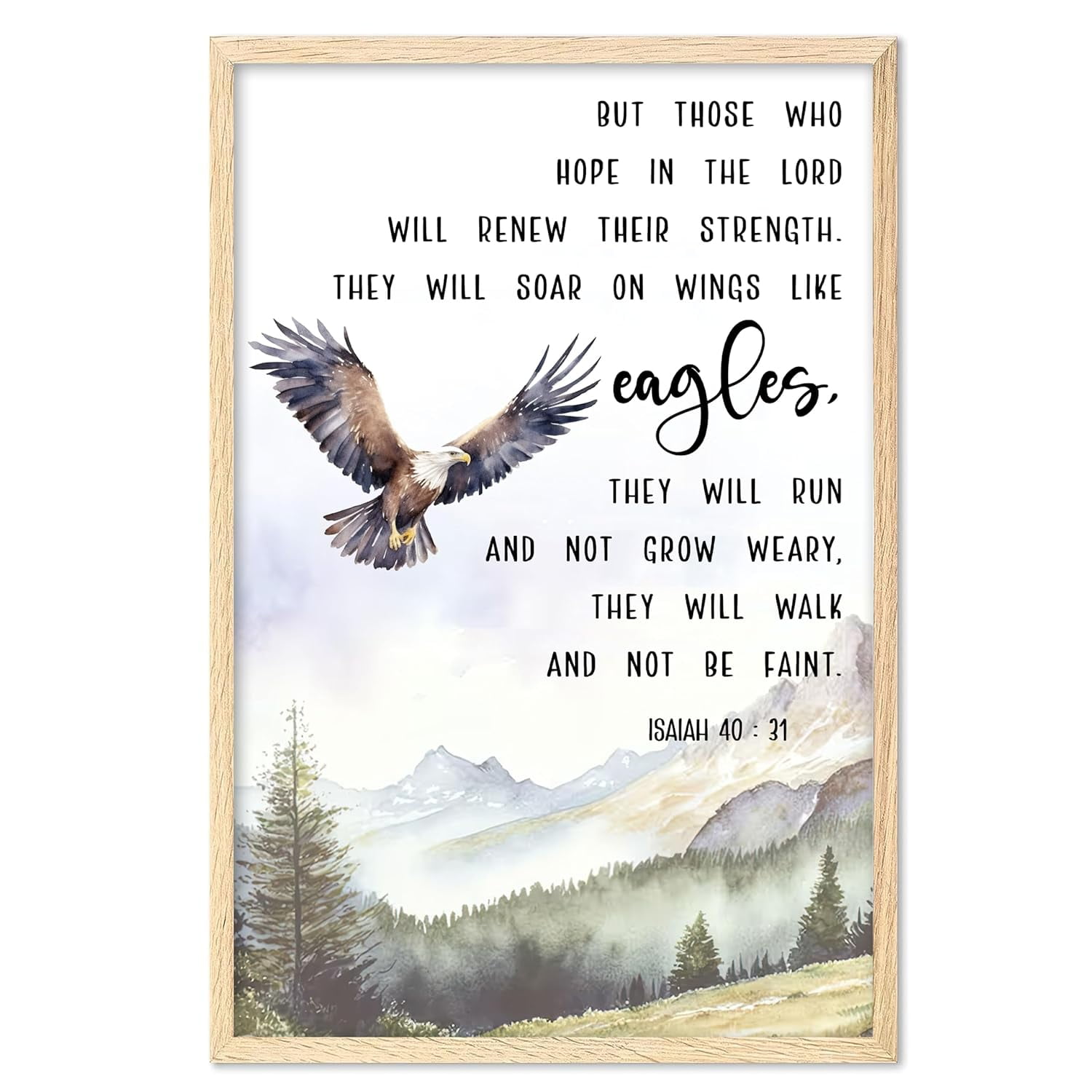 Eastern Print Hope in the Lord - Isaiah 40:31 Print, Scripture Wall Art ...