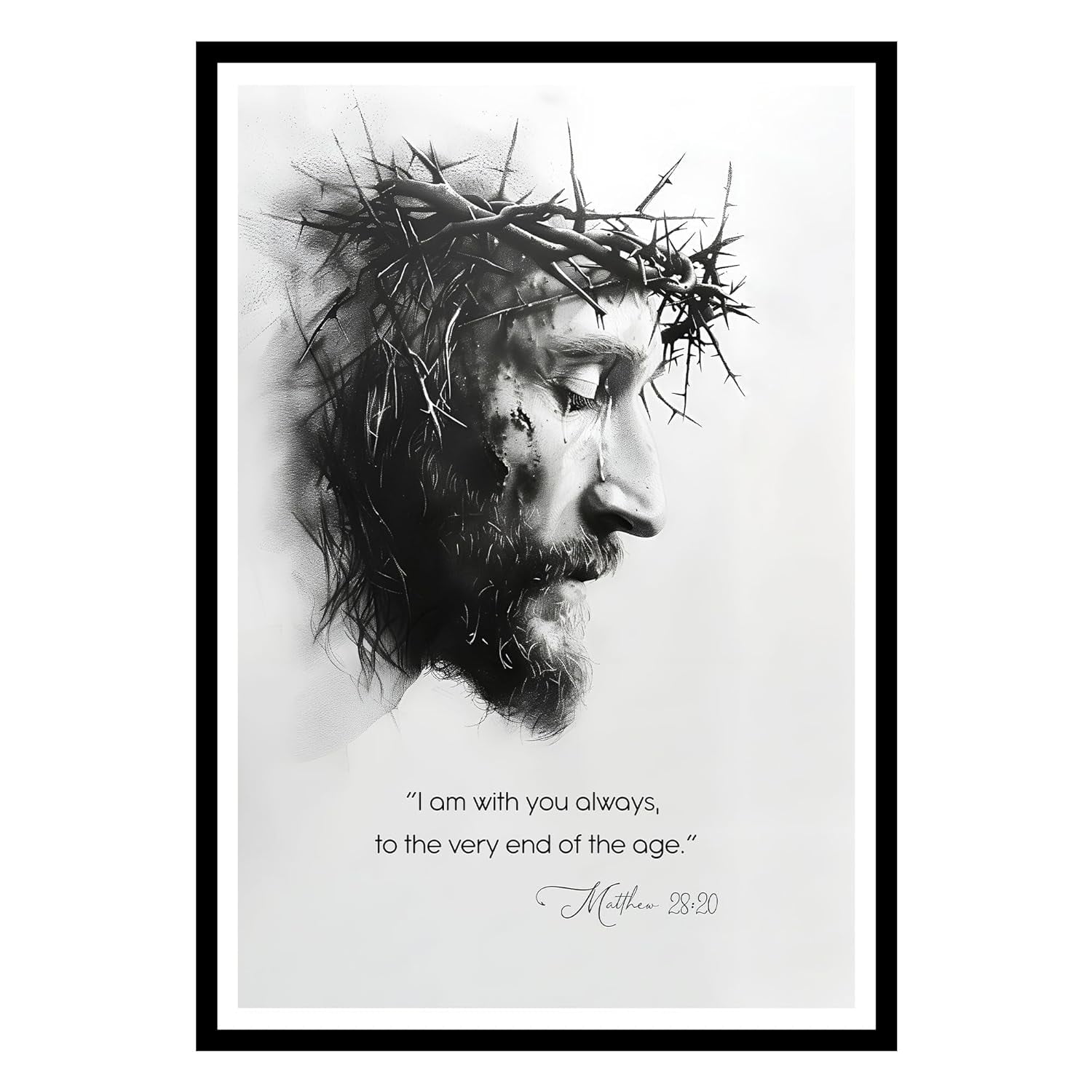 Eastern Print I Am With You Always - Matthew 28:20 Wall Art, Christian ...