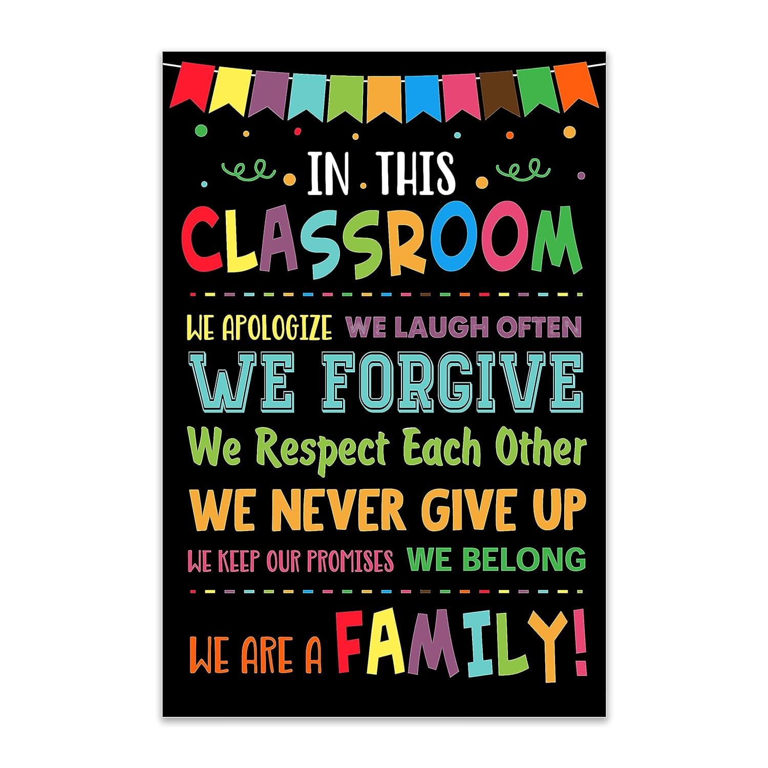 Eastern Print In This Classroom We Are A Family Poster, Elementary ...