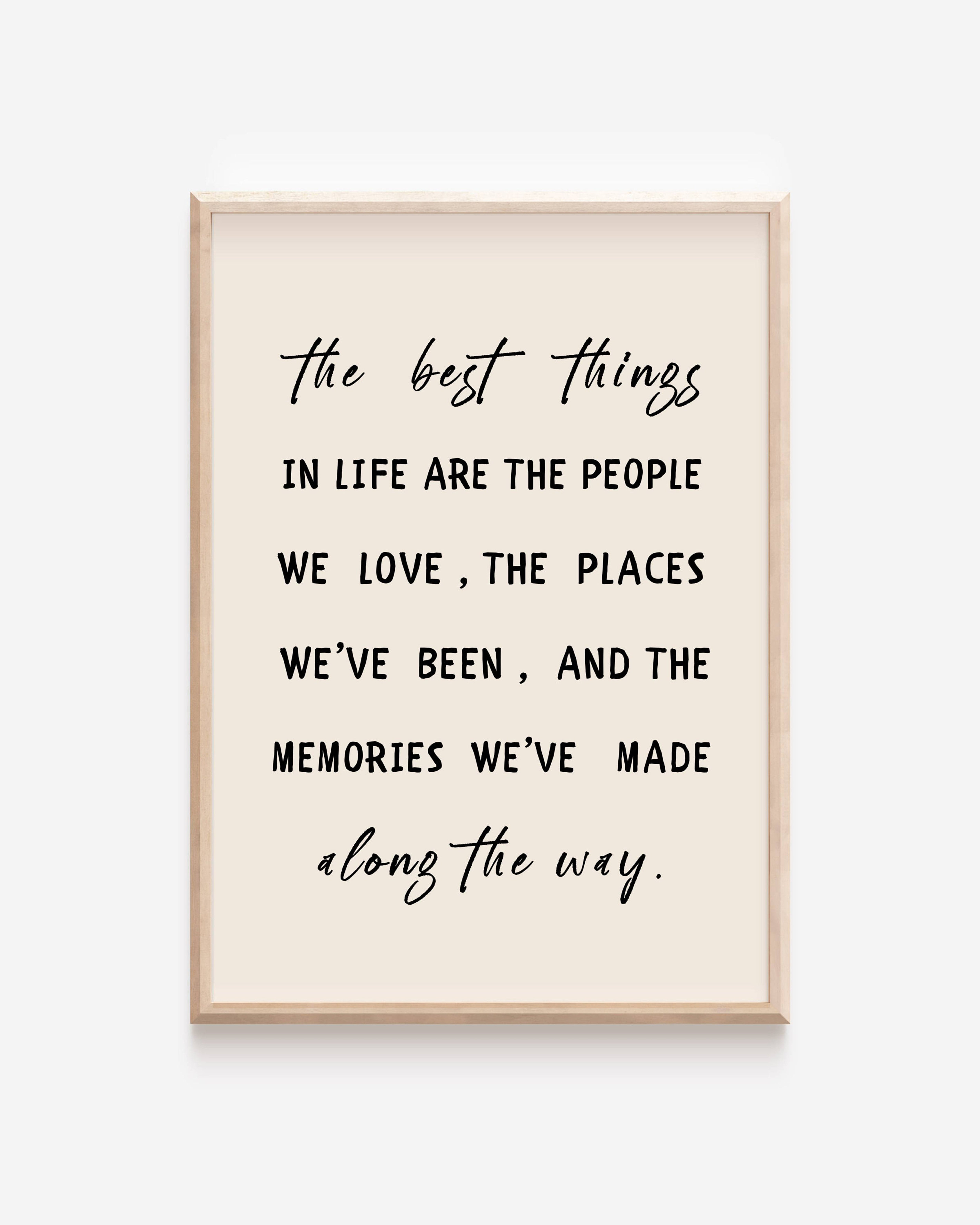 Eastern Print Inspirational Life Quote Poster – Family and Travel ...