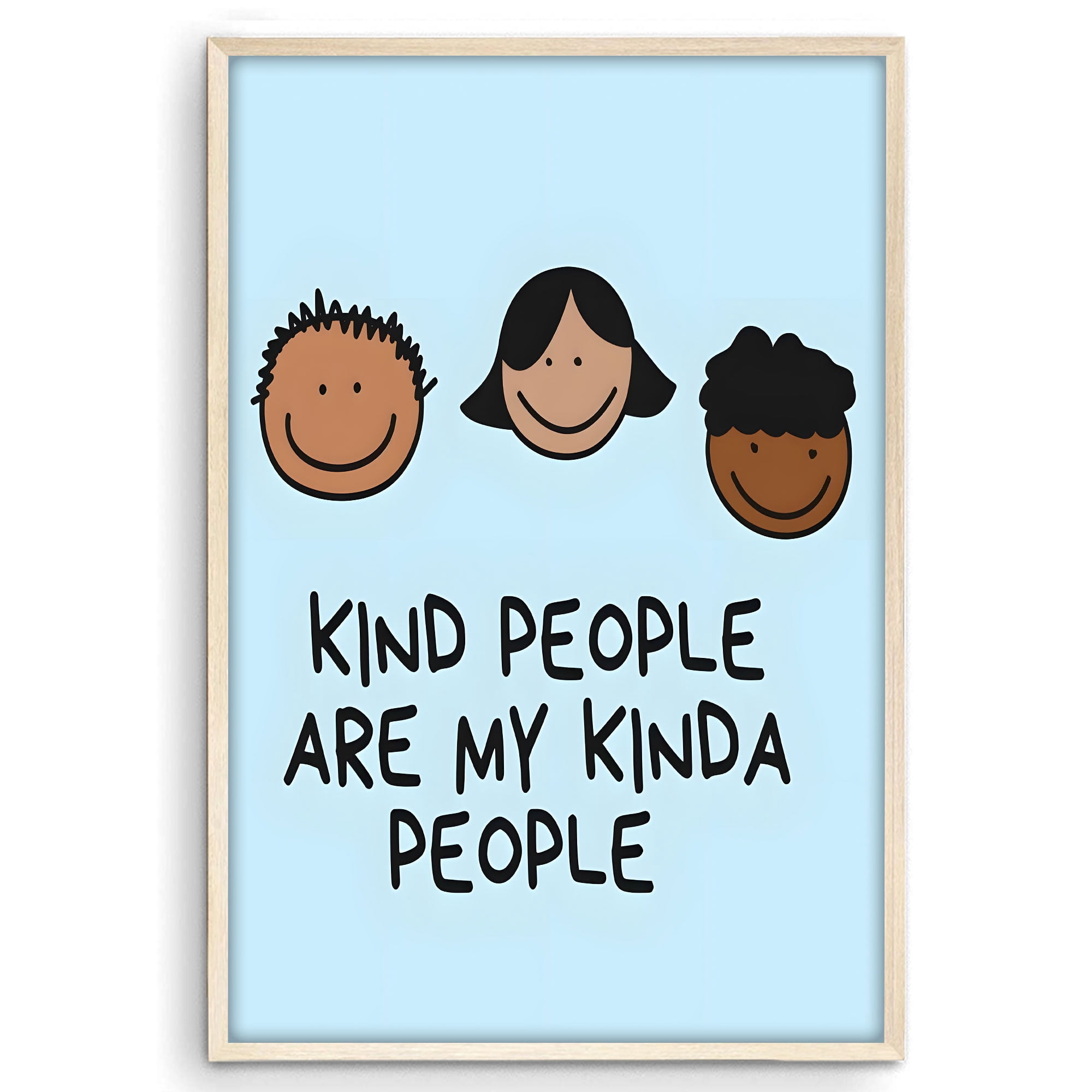 Eastern Print Inspirational Quote Poster Kind People Are My Kinda ...