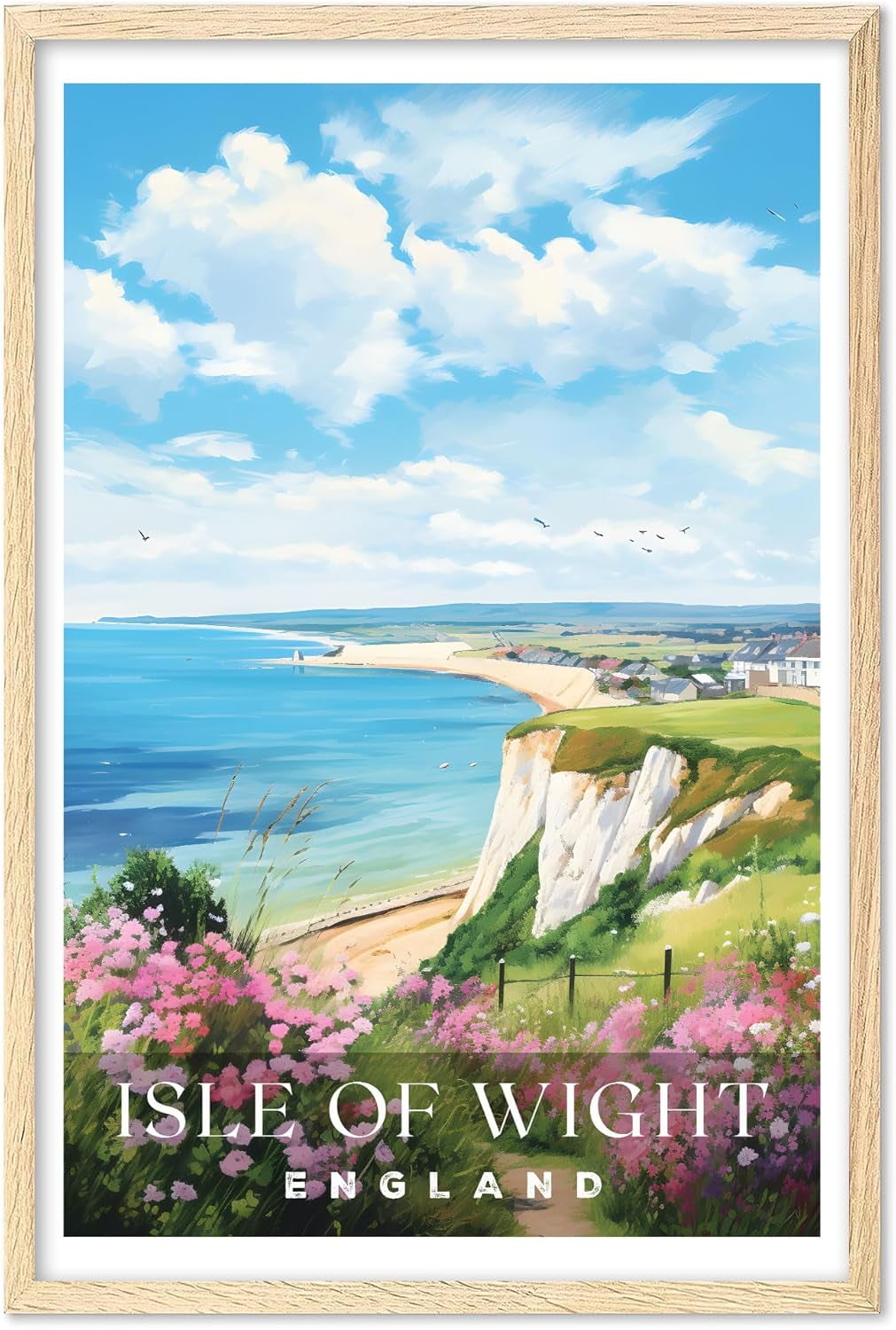 Eastern Print Isle Of Wight Poster, England Poster, Isle Of Wight Wall ...
