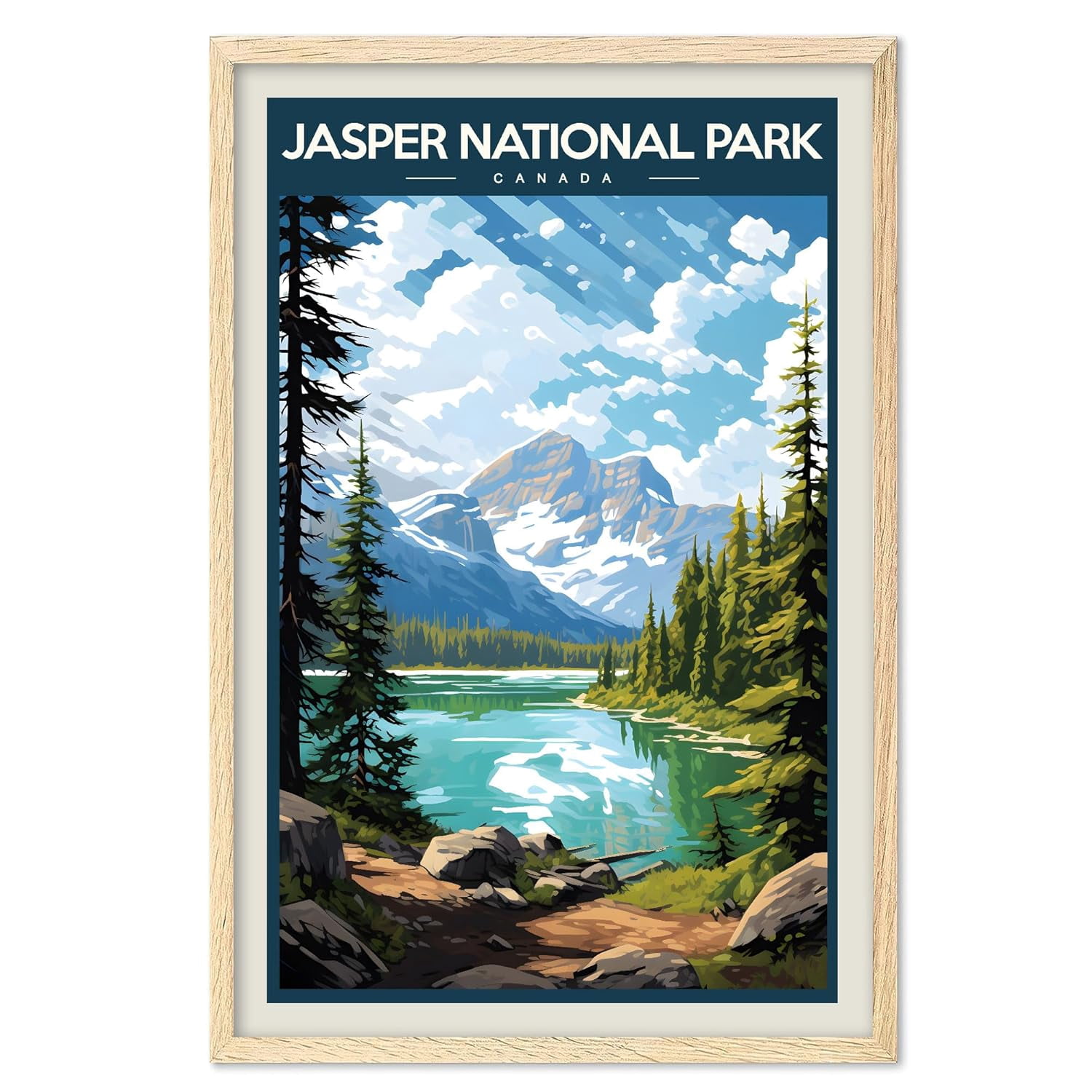 Eastern Print Jasper National Park Poster, Canada Poster, Canada Wall ...