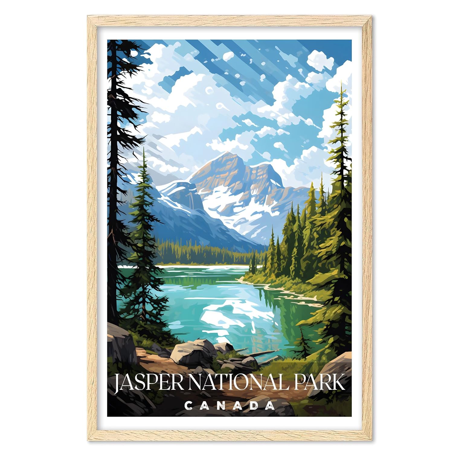 Eastern Print Jasper National Park Poster, Canada Poster, Canada Wall ...