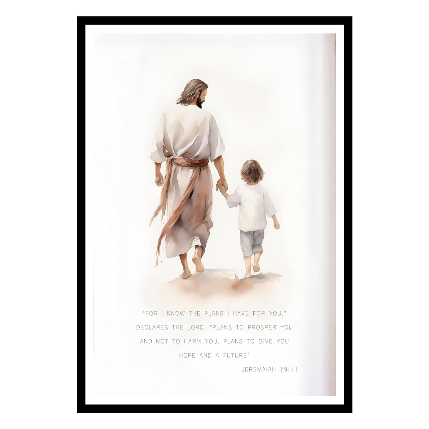 Eastern Print Jeremiah 29:11 Wall Art, Christian Wall Art, Jesus Poster ...