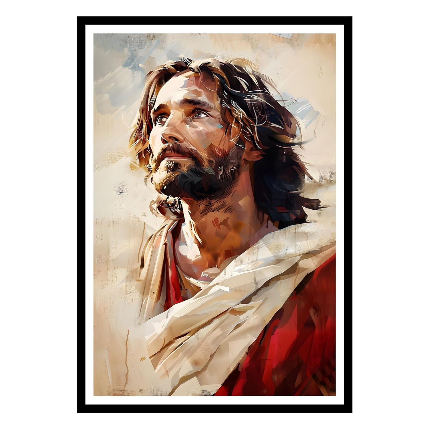 Eastern Print Jesus Christ Christian Wall Art, Jesus Poster, Picture of ...