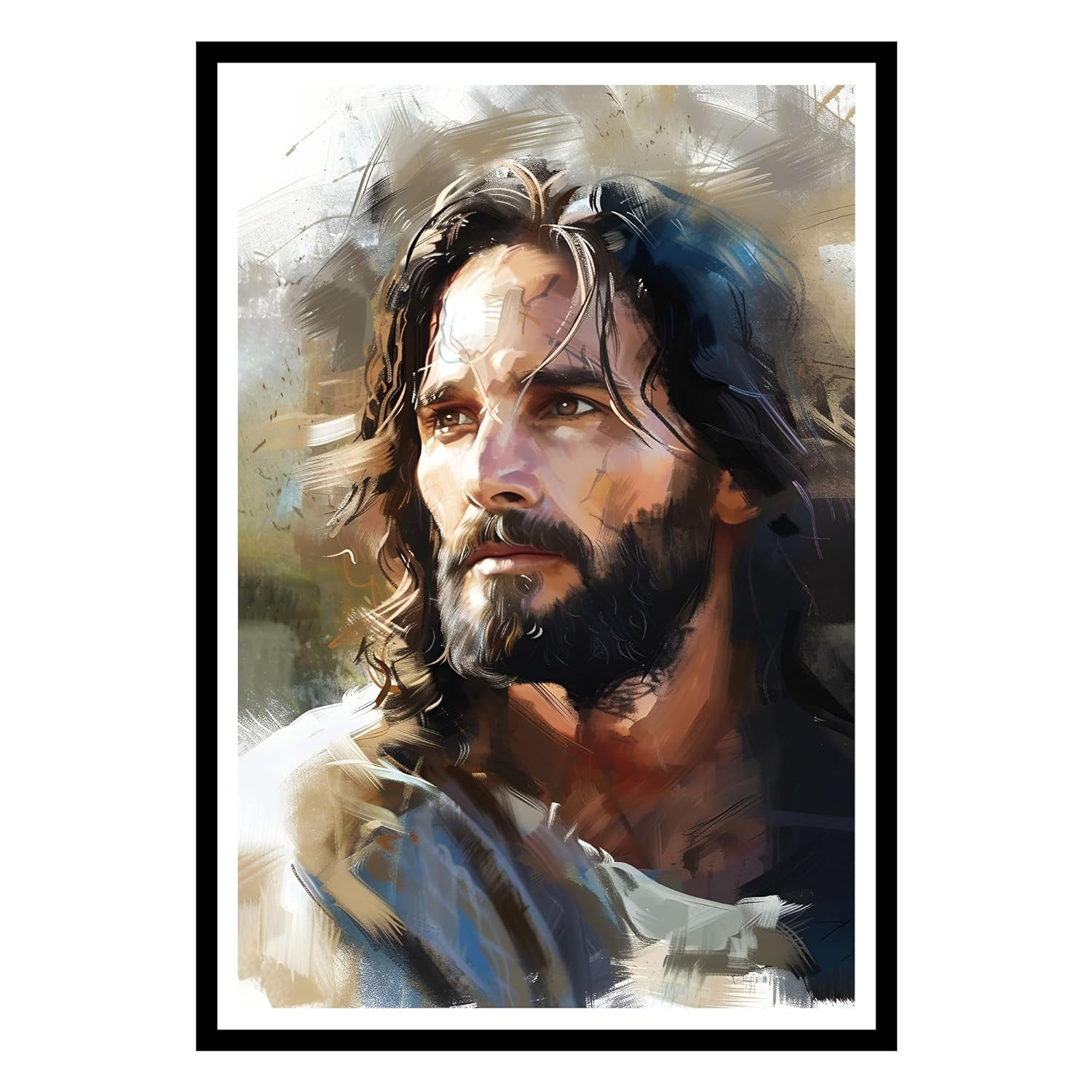 Eastern Print Jesus Christ Christian Wall Art, Jesus Poster, Picture of ...