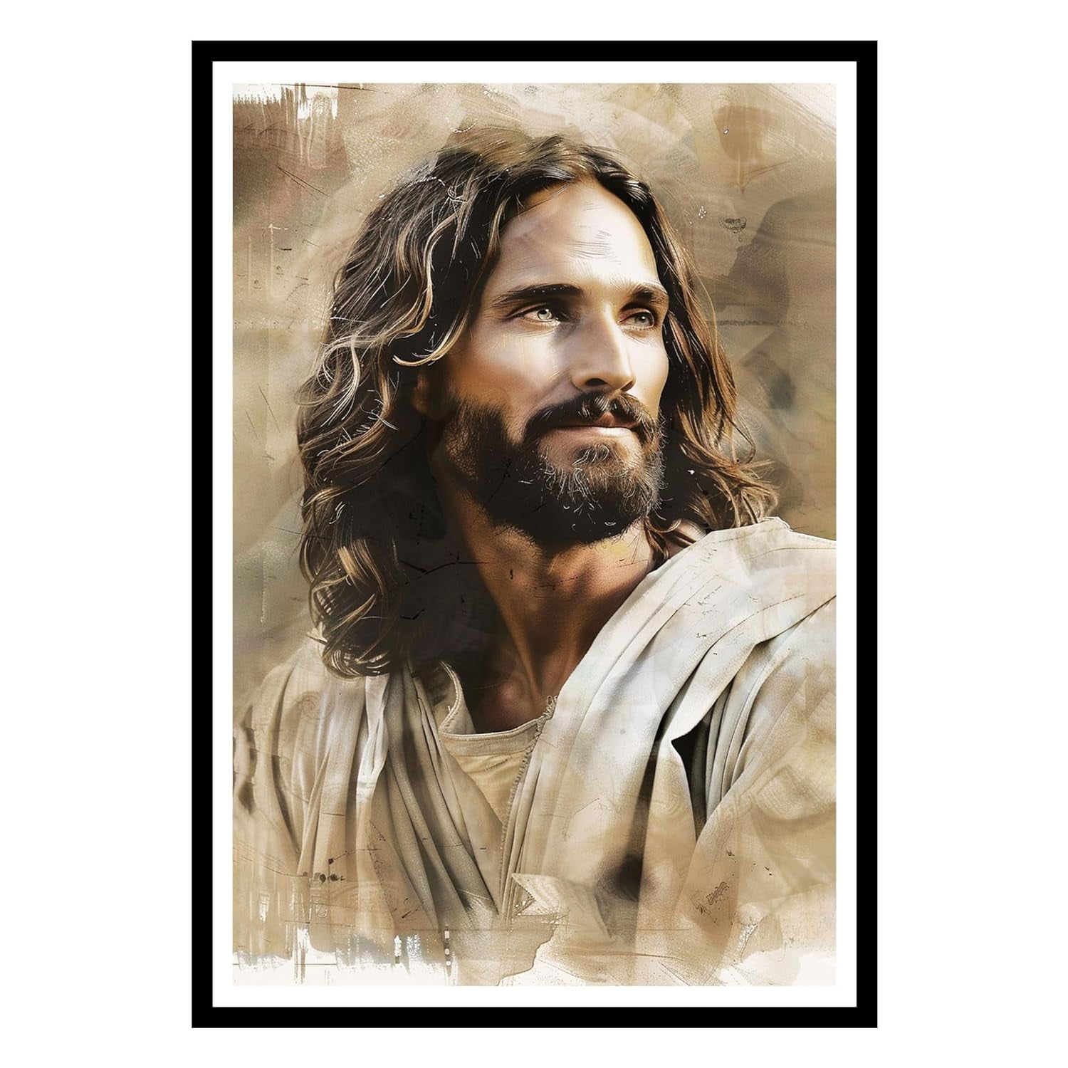Eastern Print Jesus Christ Christian Wall Art, Jesus Poster, Picture of ...