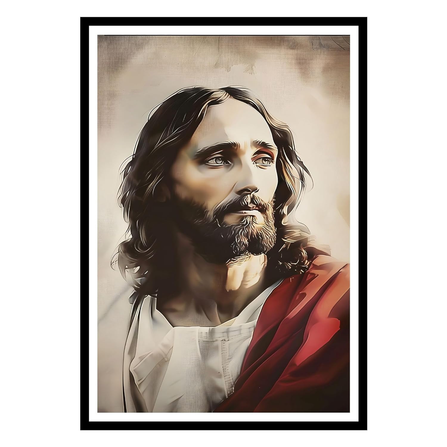 Eastern Print Jesus Christ Christian Wall Art, Jesus Poster, Picture of ...