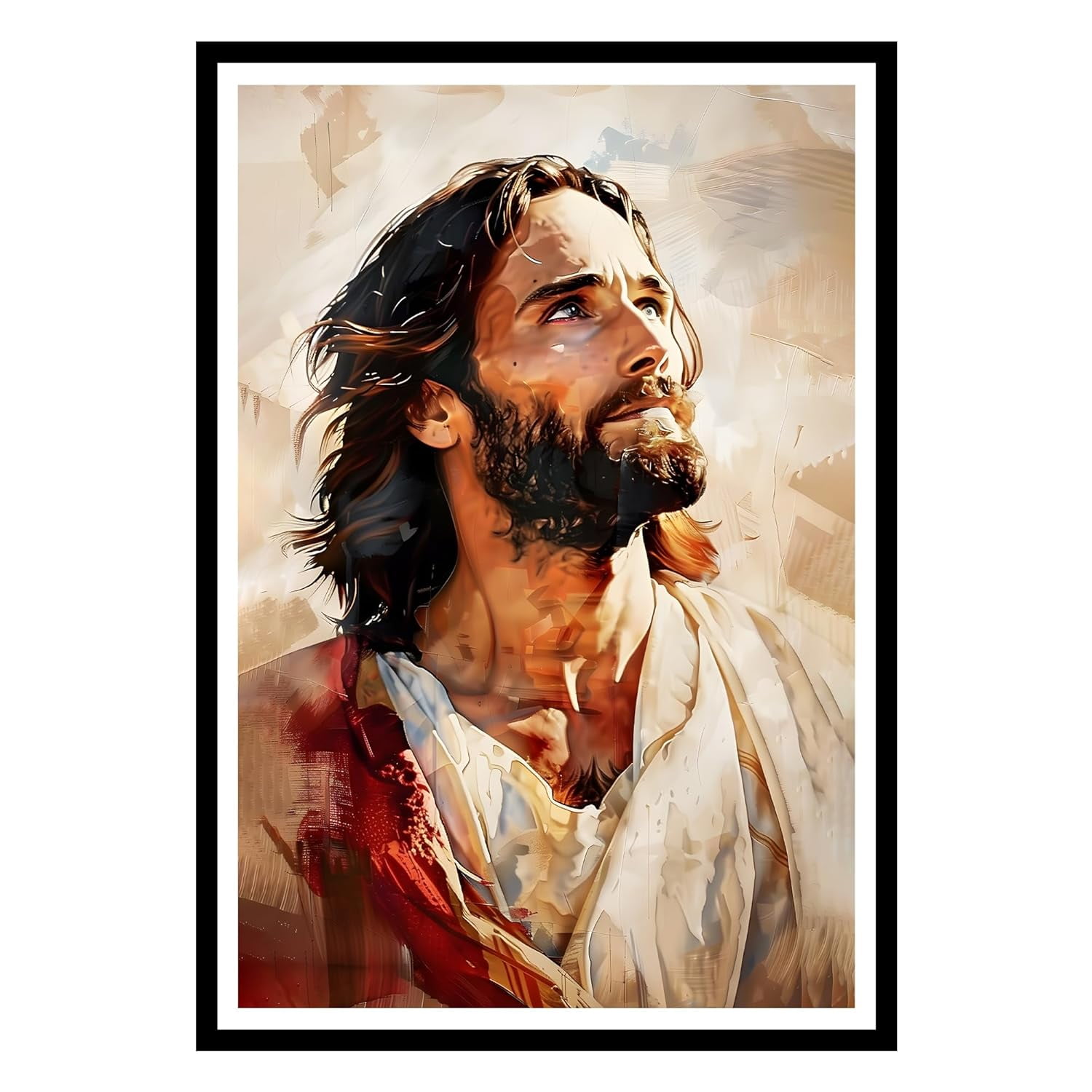 Eastern Print Jesus Christ Christian Wall Art, Jesus Poster, Picture of ...