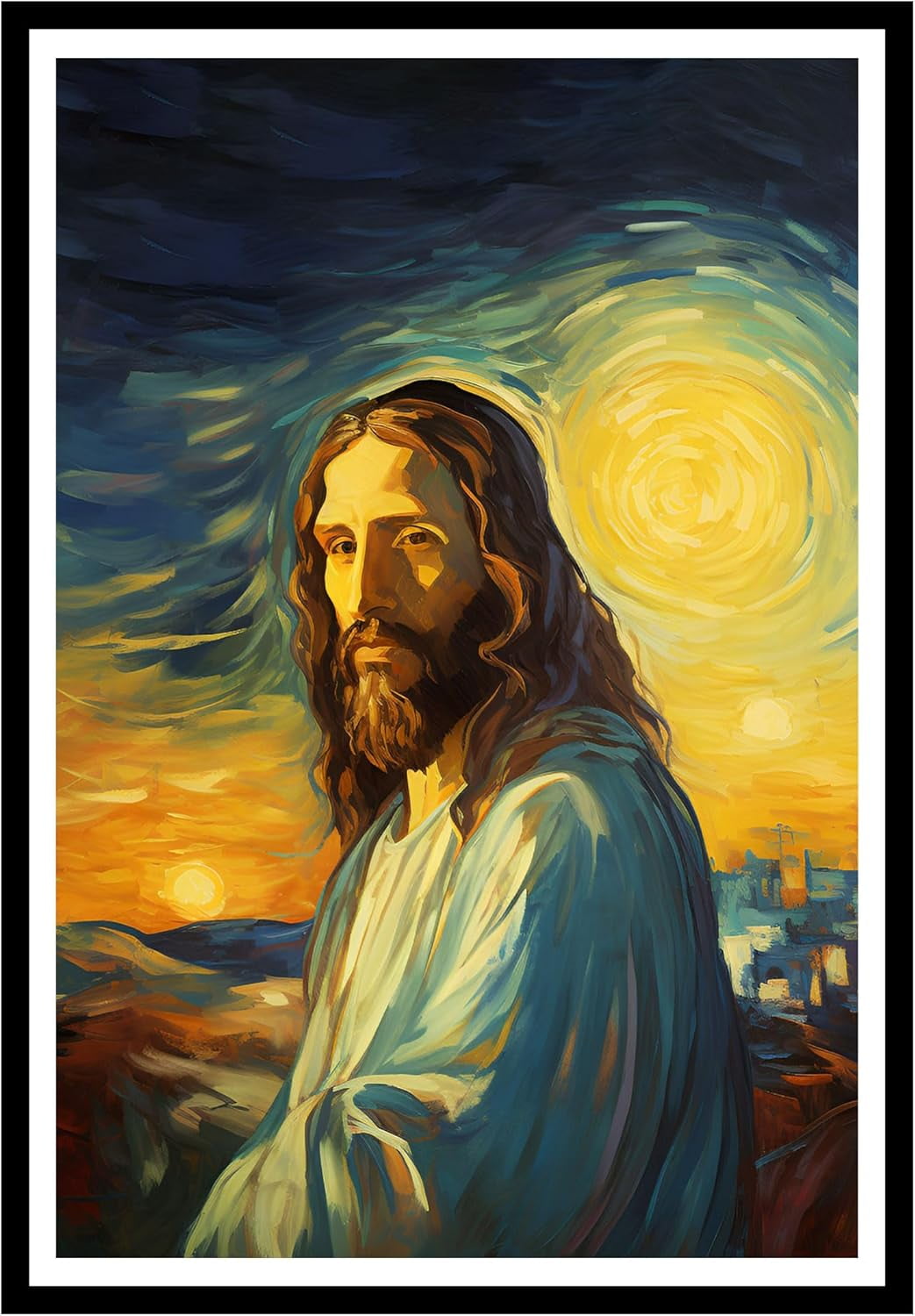 Eastern Print Jesus Poster, Jesus Christian Wall Art,Picture Of Jesus ...