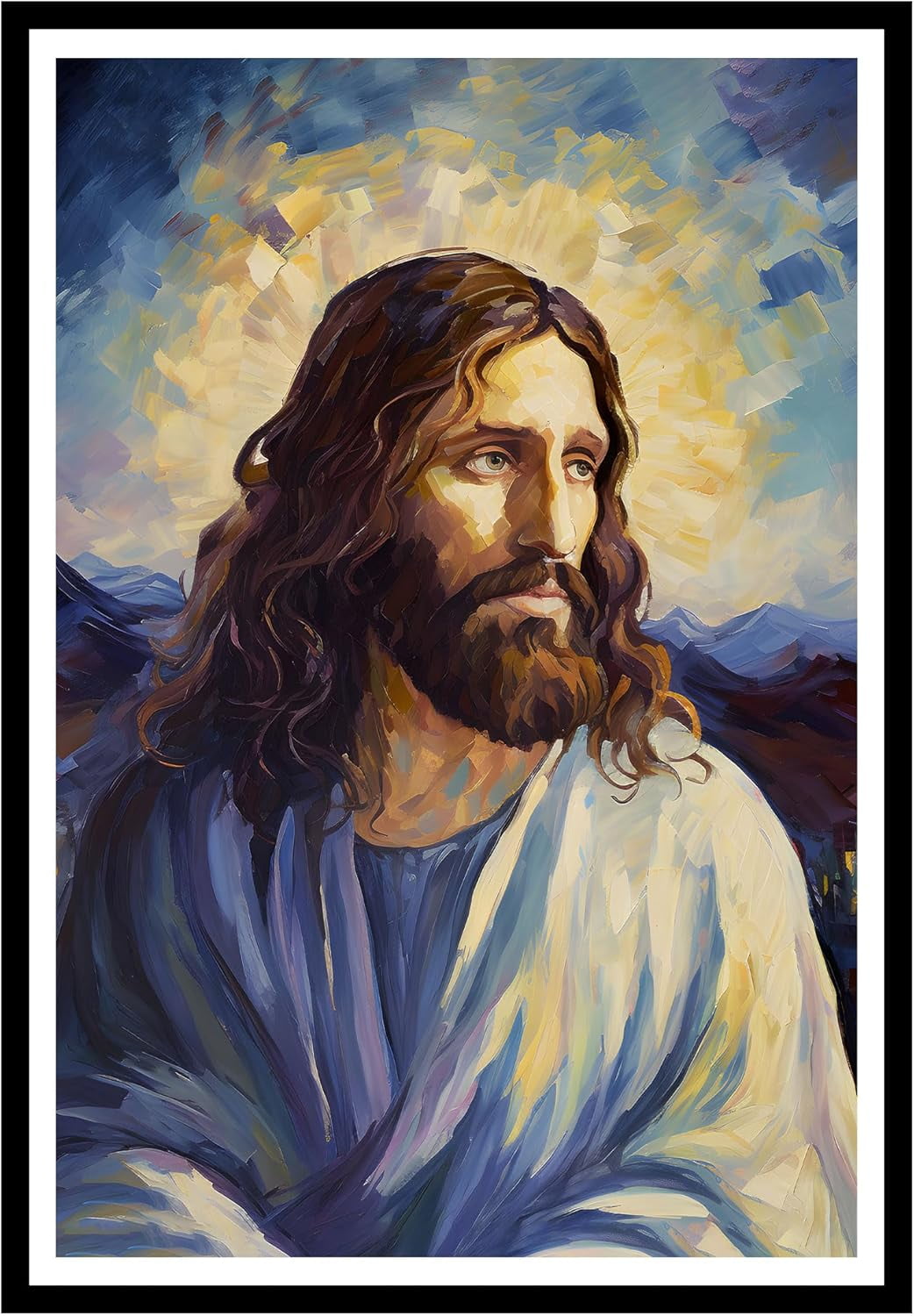 Eastern Print Jesus Poster, Jesus Christian Wall Art,Picture Of Jesus ...