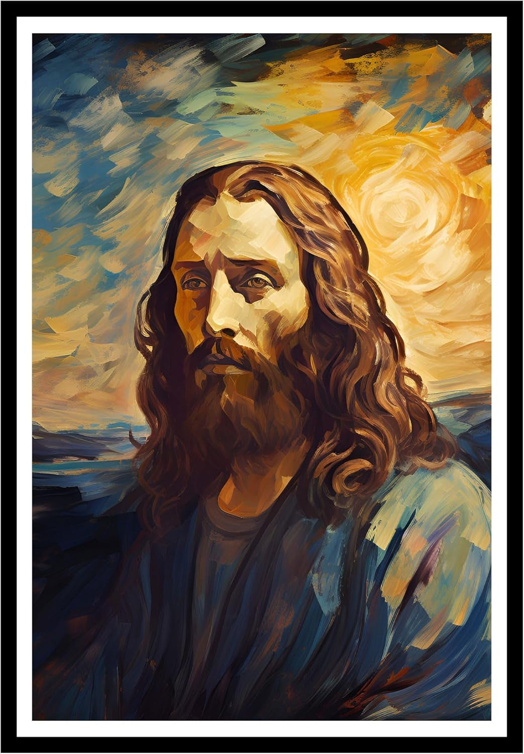 Eastern Print Jesus Poster, Jesus Christian Wall Art,Picture Of Jesus ...