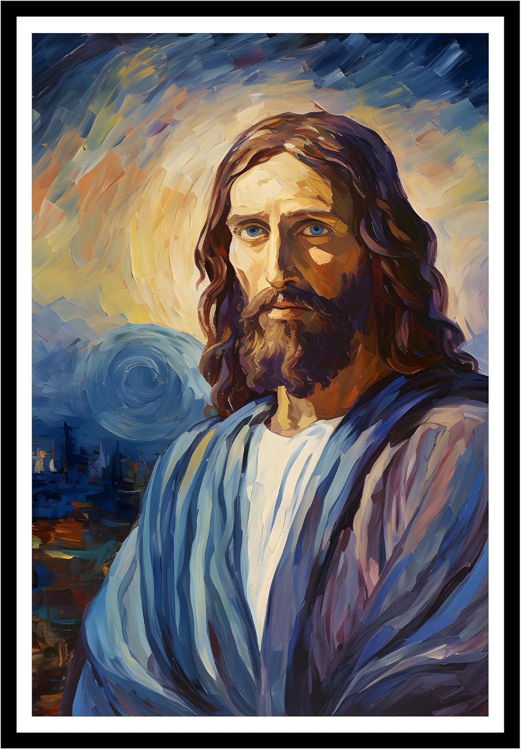 Eastern Print Jesus Poster, Jesus Christian Wall Art,Picture Of Jesus ...