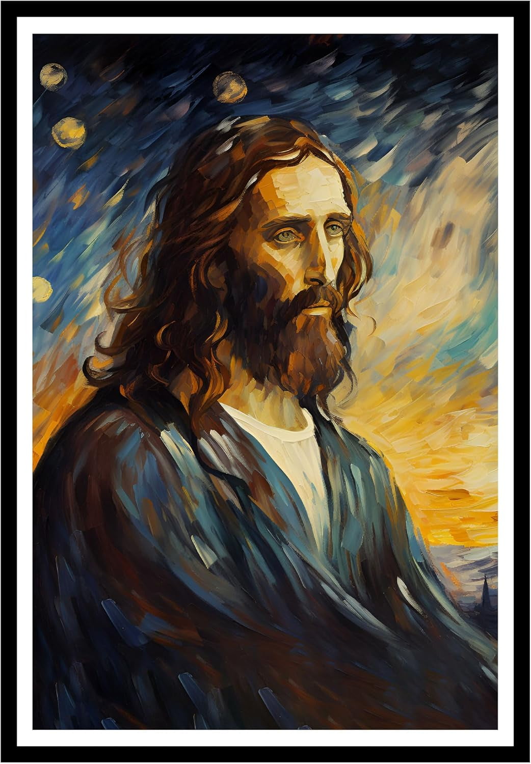 Eastern Print Jesus Poster, Jesus Christian Wall Art,Picture Of Jesus ...