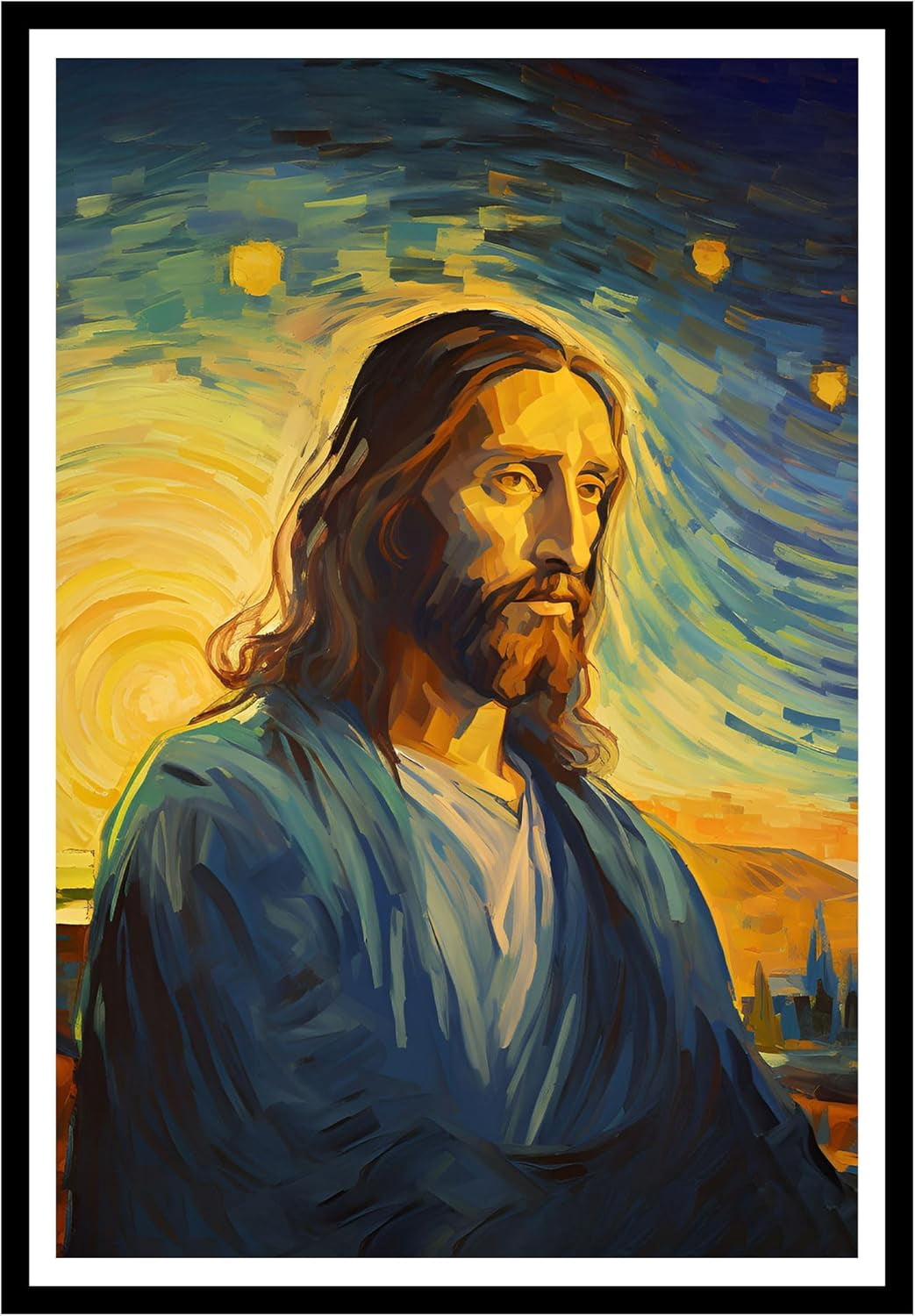 Eastern Print Jesus Poster, Jesus Christian Wall Art,Picture Of Jesus ...