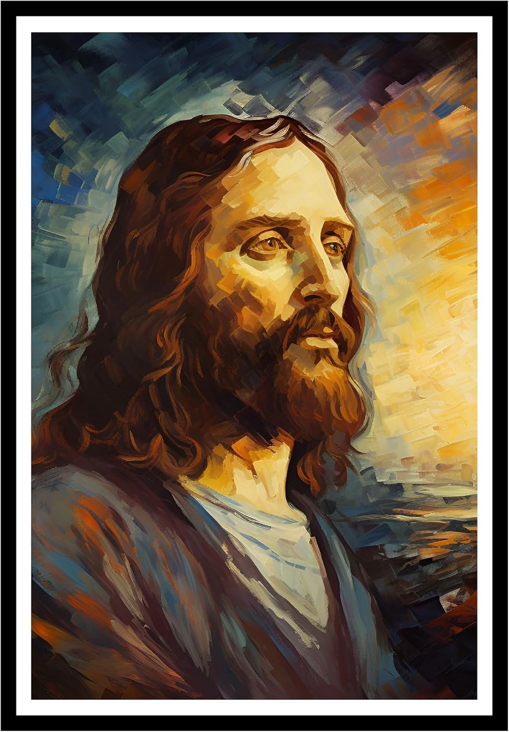 Eastern Print Jesus Poster, Jesus Christian Wall Art,Picture Of Jesus ...