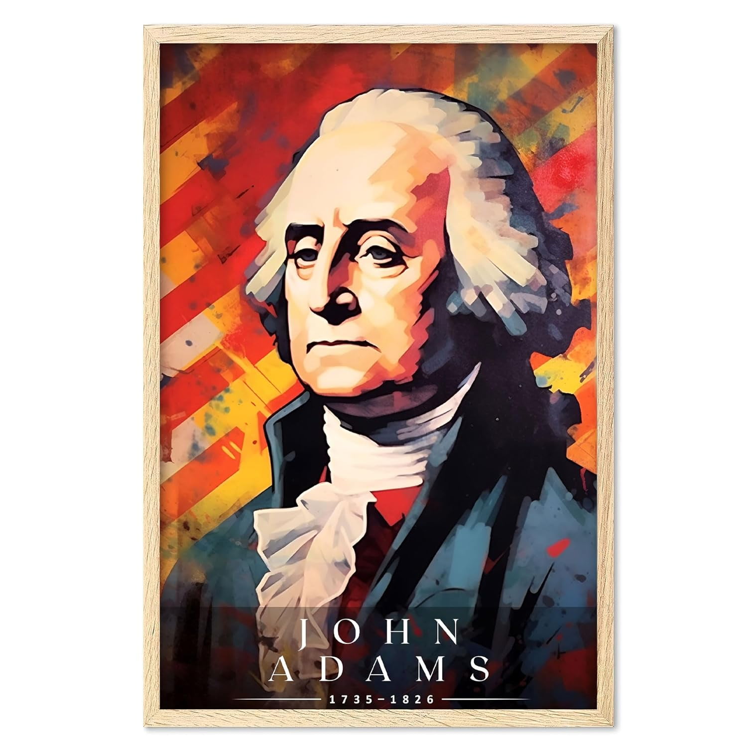 Eastern Print John Adams Poster, John Adams Wall Art, USA Presidents ...