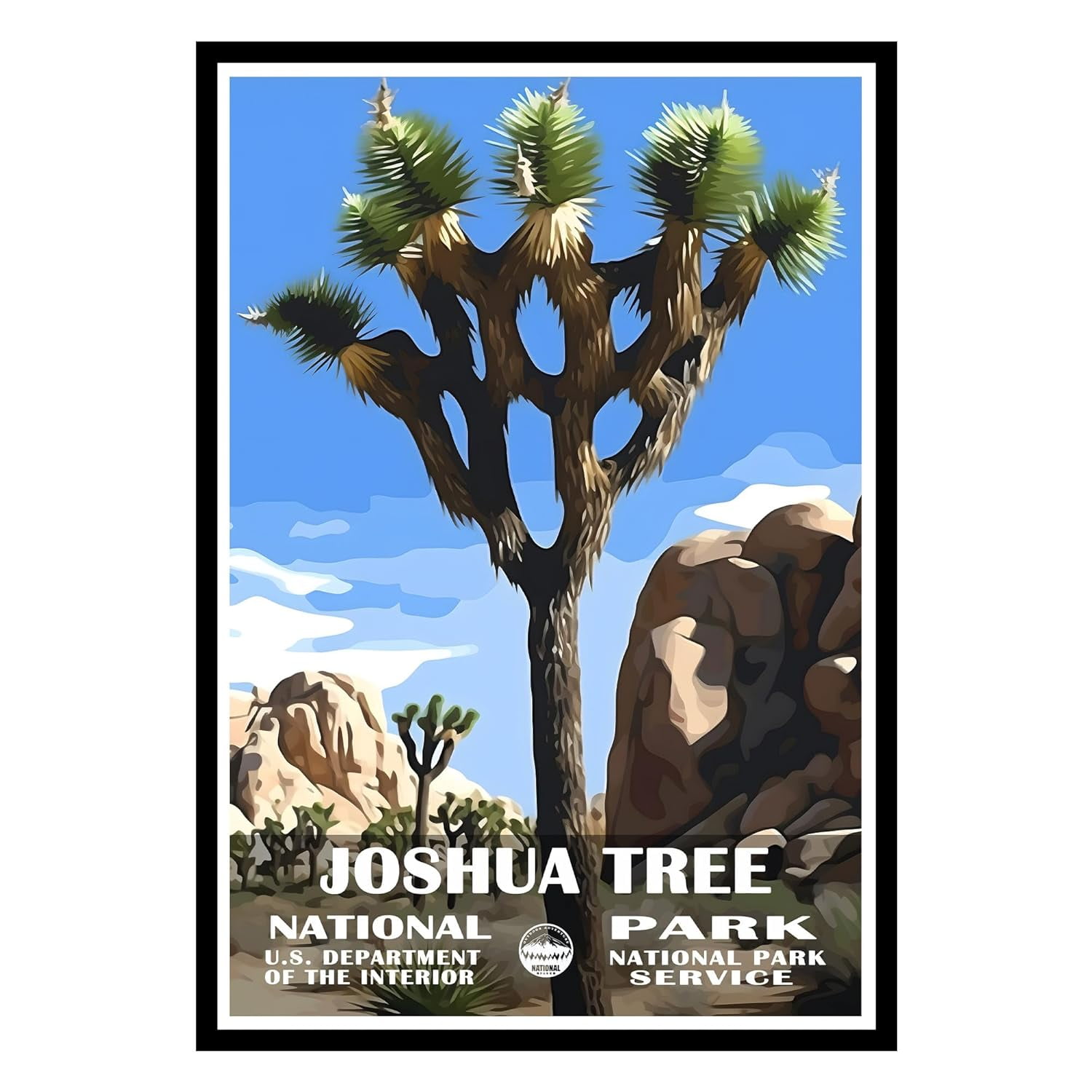 Eastern Print Joshua Tree National Park Poster, Joshua Tree National ...