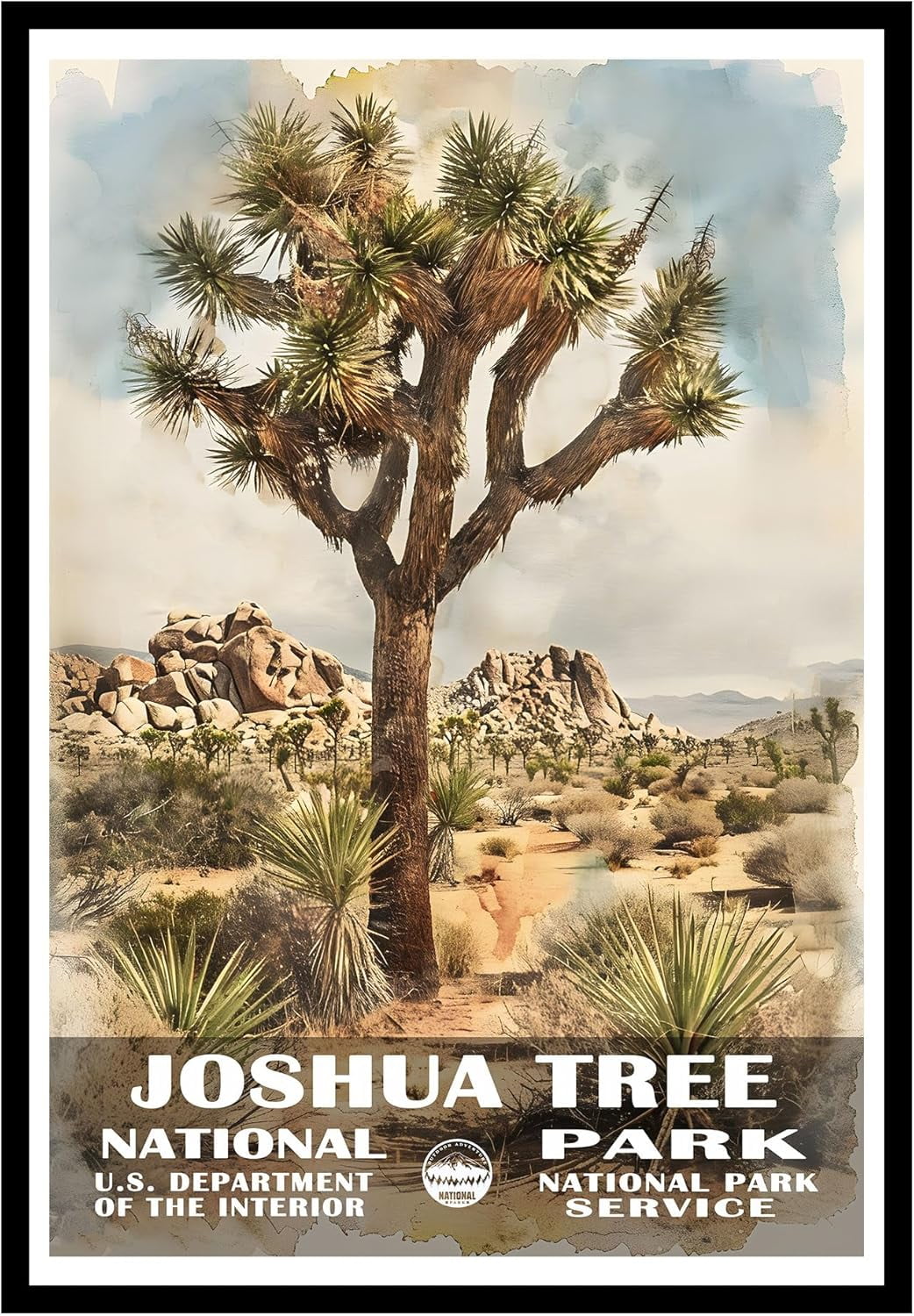 Eastern Print Joshua Tree National Park Wall Art, National Parks ...