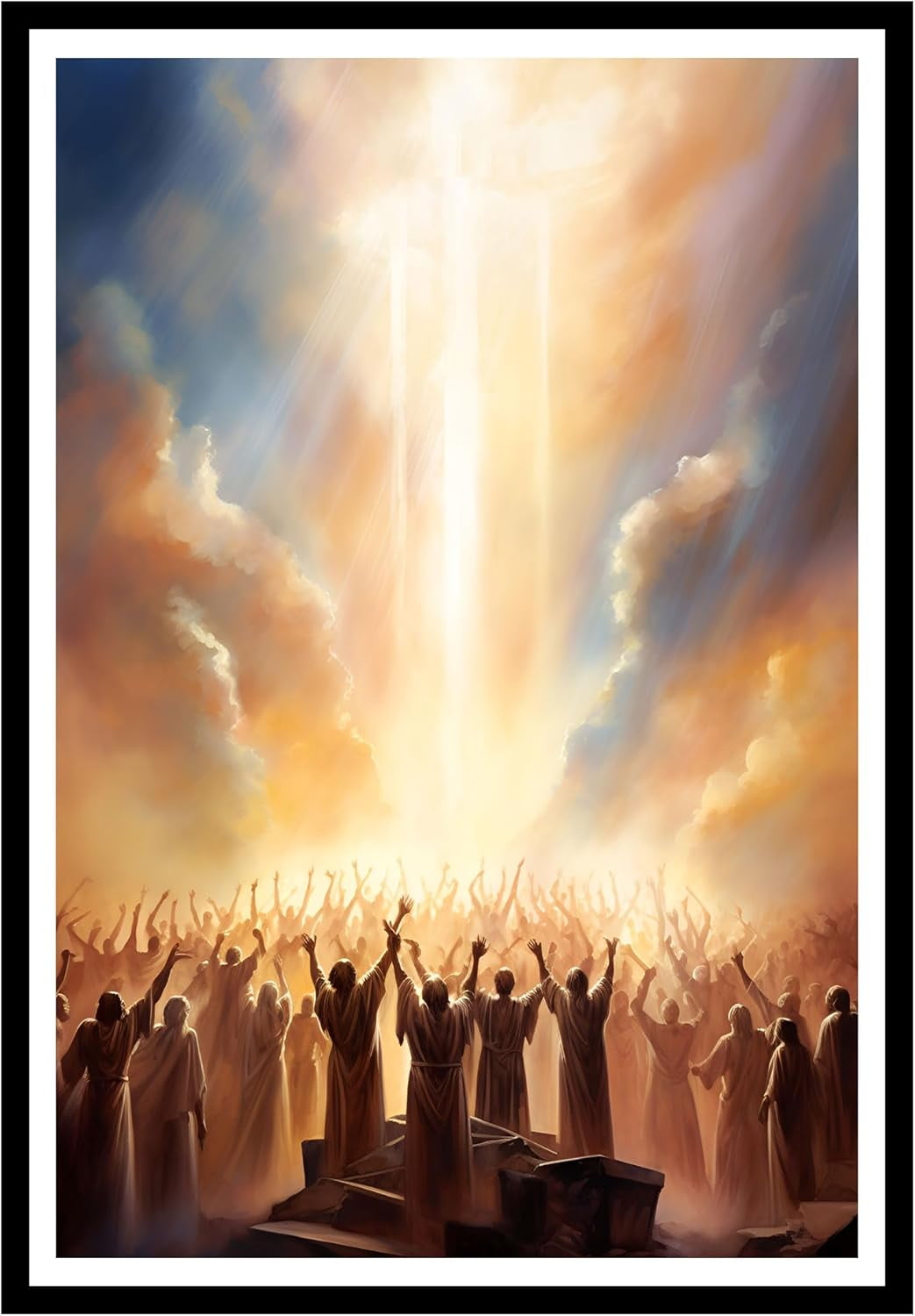 Eastern Print Judgement Day Christ Christian Wall Art, Jesus Portrait ...