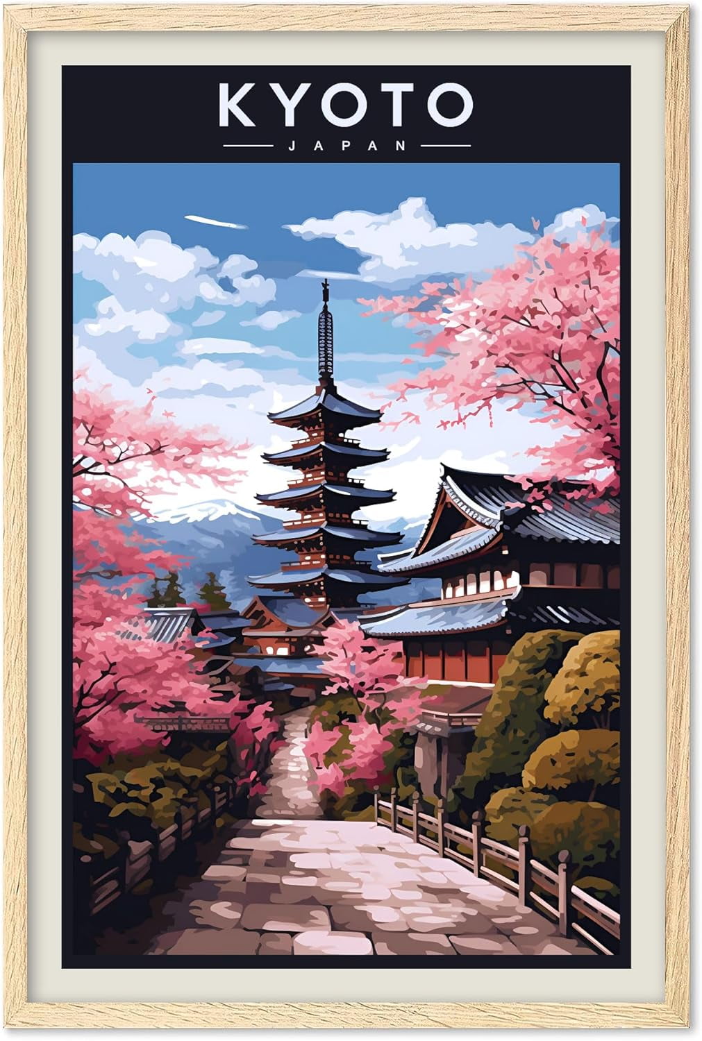 Eastern Print Kyoto Poster, Japan Poster, Japan Wall Art, Vintage ...
