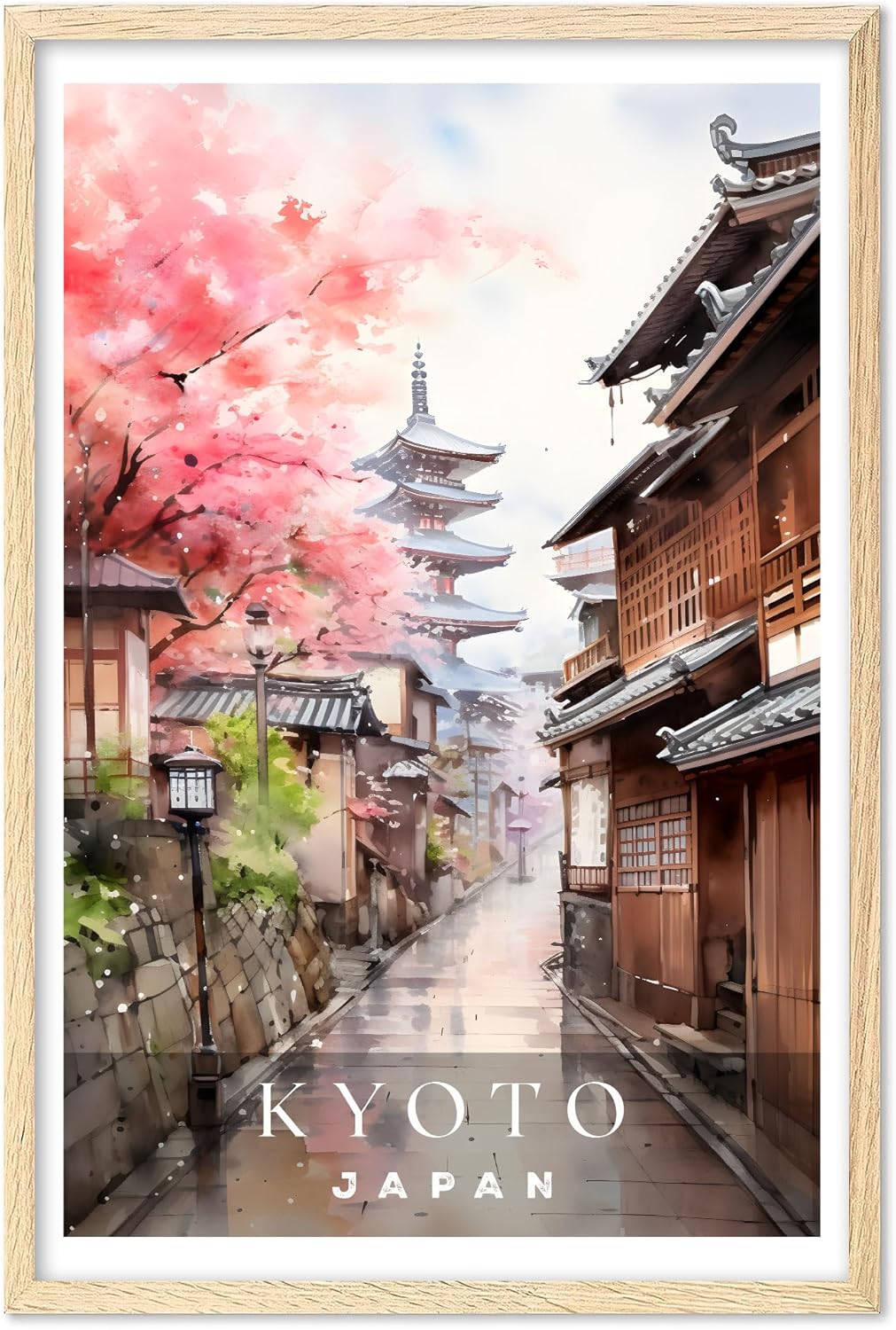 Eastern Print Kyoto Poster, Japan Poster, Kyoto Wall Art, Vintage ...
