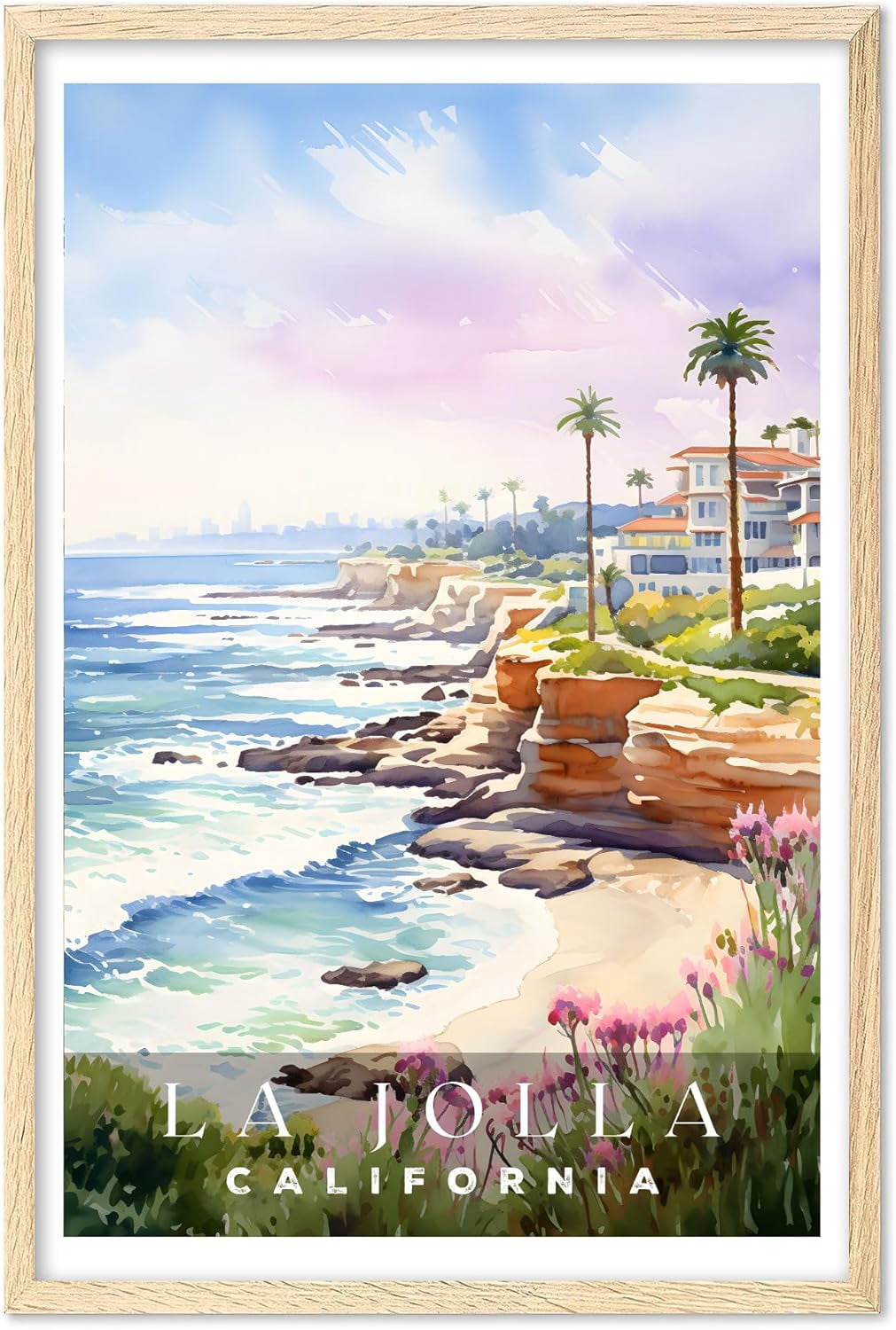 Eastern Print La Jolla Poster, California Poster, La Jolla Wall Art ...