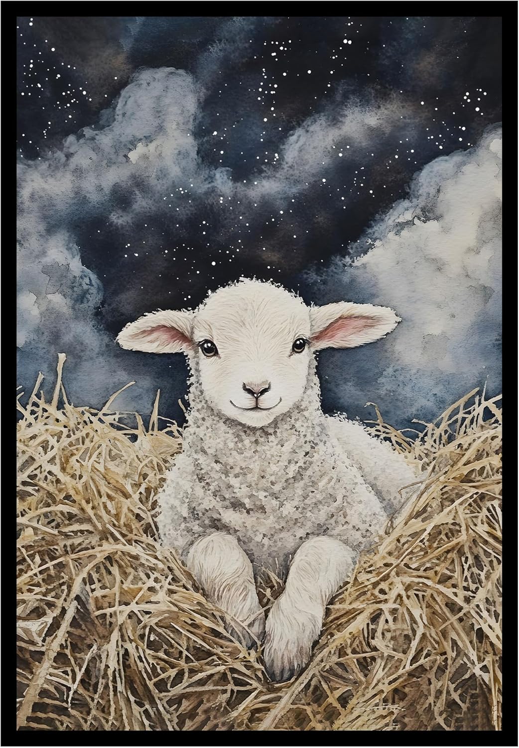 Eastern Print Lamb, Nativity Scene Birth Of Jesus, , Festive Season ...