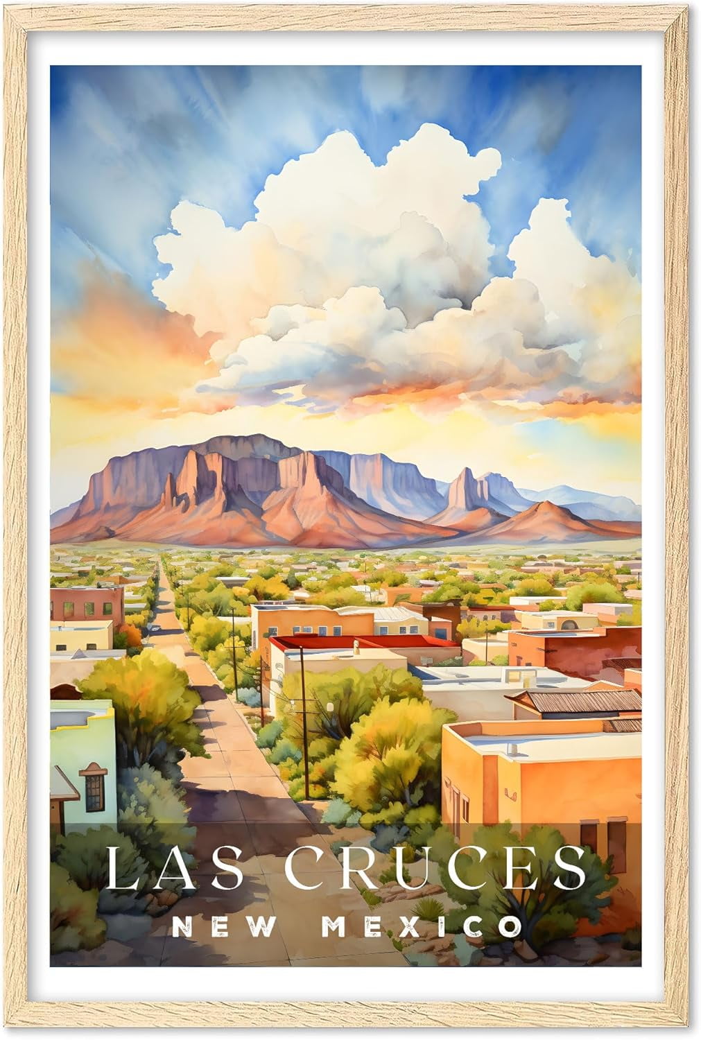 Eastern Print Las Cruces Poster, New Mexico Poster, Las Cruces Wall Art ...