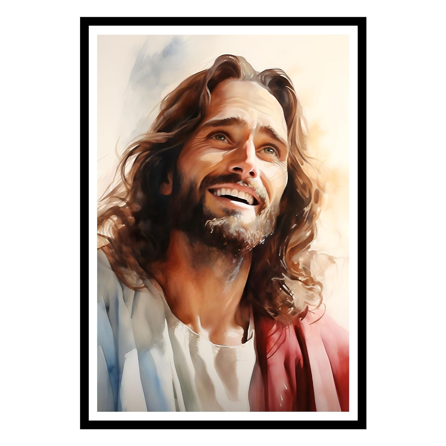 Eastern Print Laughing Christ, Christ's Smile, Jesus Laughing, Jesus Portrait, Jesus Wall Art ...