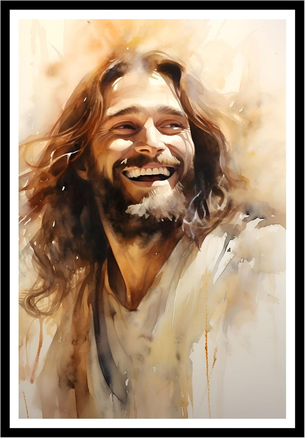 Eastern Print Laughing Christ, Christ's Smile, Jesus Laughing, Jesus ...