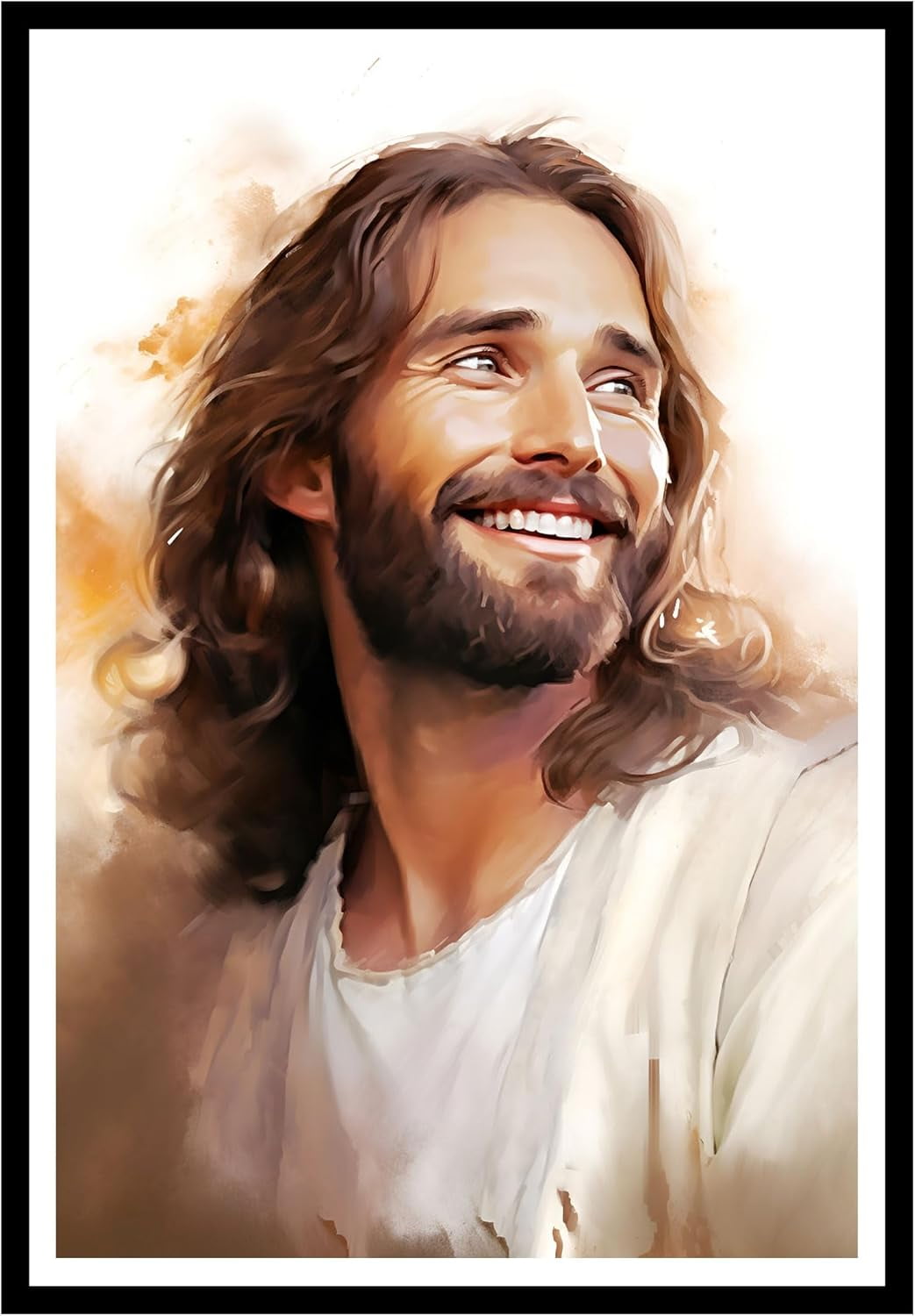 Eastern Print Laughing Christ, Christ's Smile, Jesus Laughing, Jesus Poster, Jesus Portrait ...