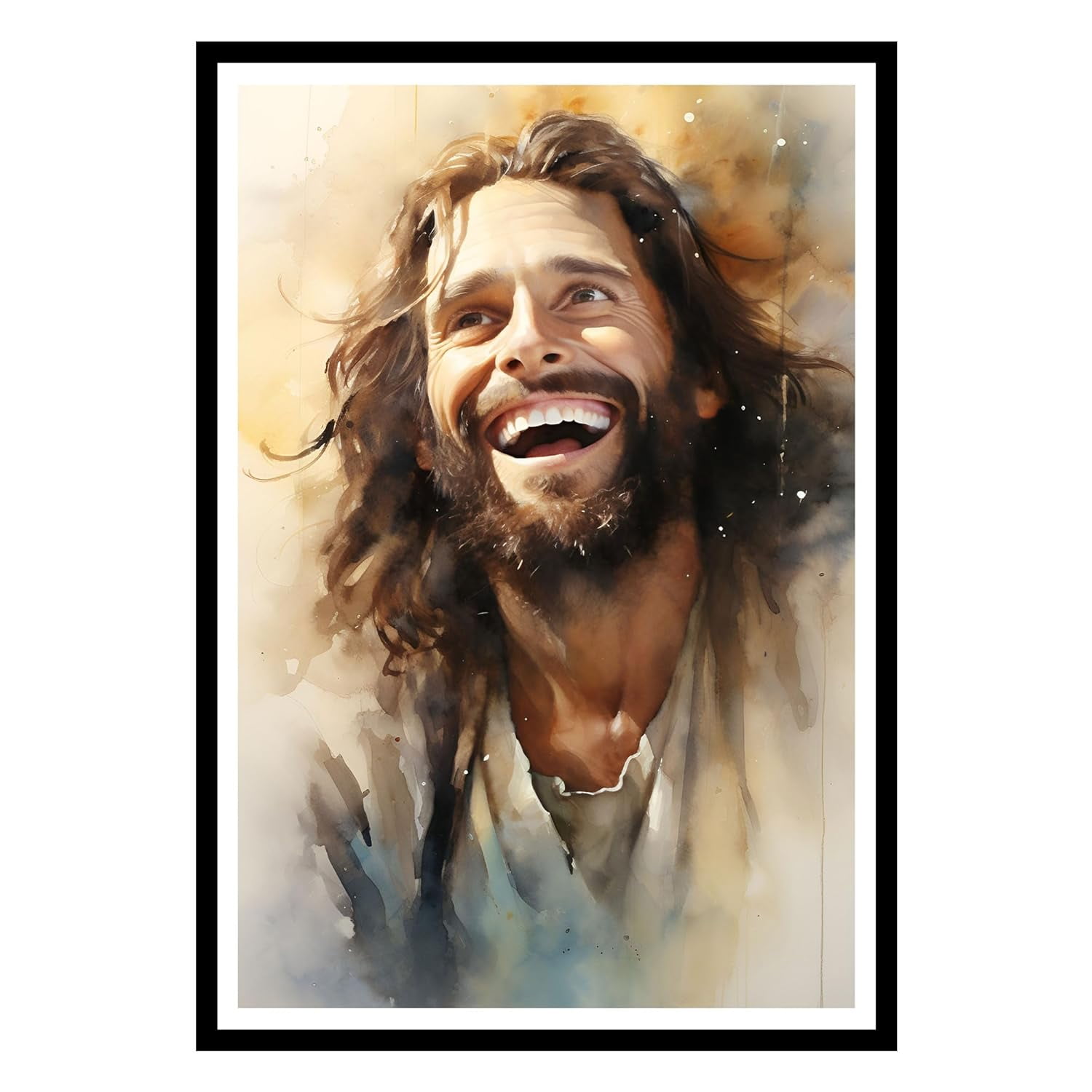 Eastern Print Laughing Christ, Christ's Smile, Jesus Laughing, Jesus ...
