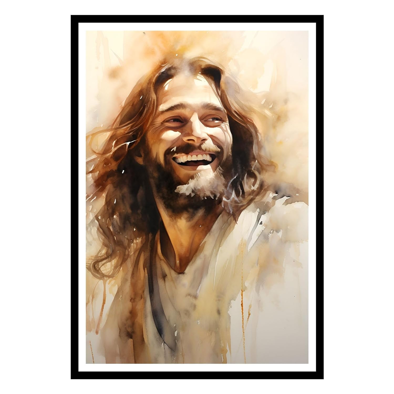 Eastern Print Laughing Christ, Christ's Smile, Jesus Laughing, Jesus ...