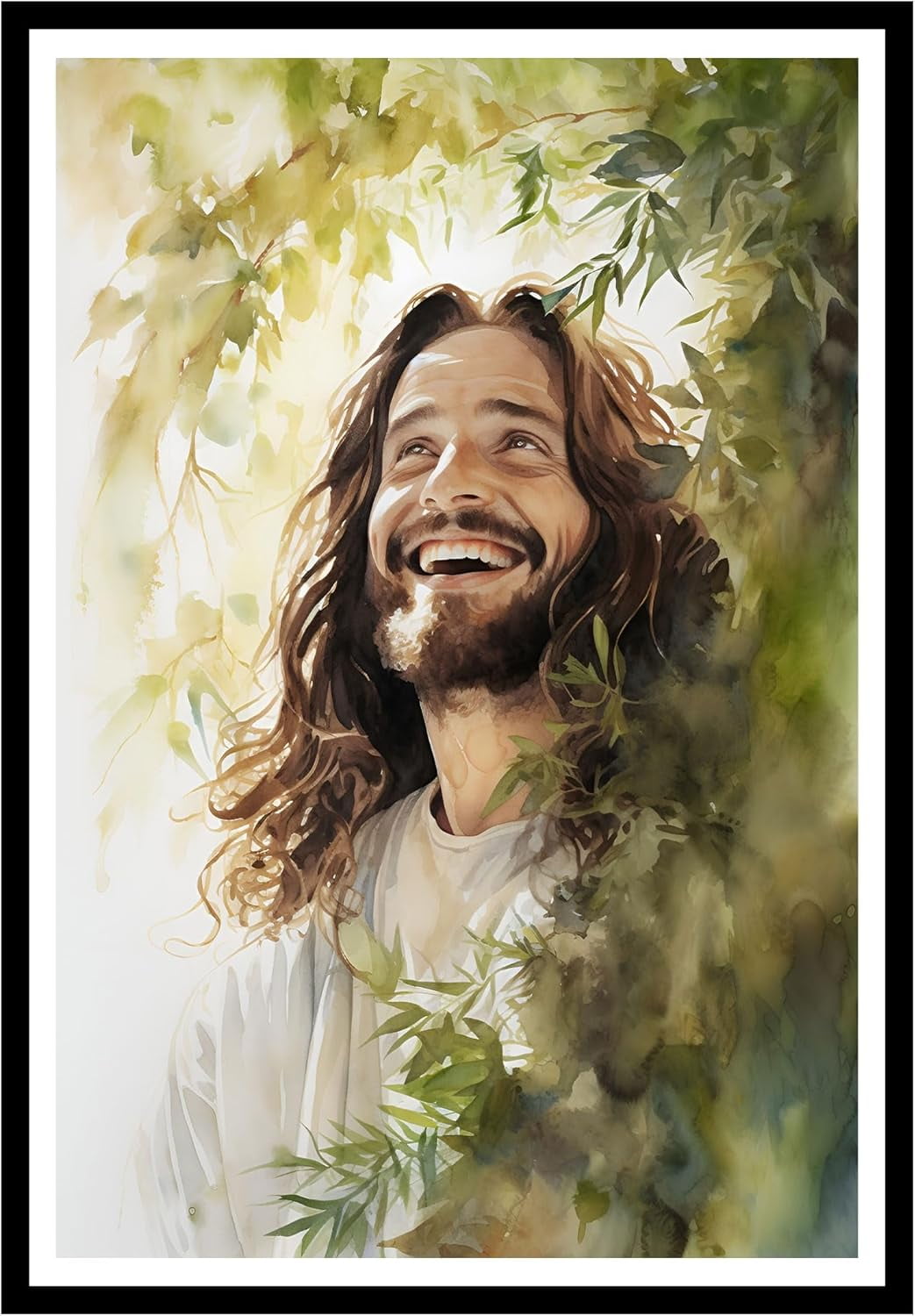 Eastern Print Laughing Christ, Christ's Smile, Jesus Laughing, Jesus Poster, Jesus Portrait ...