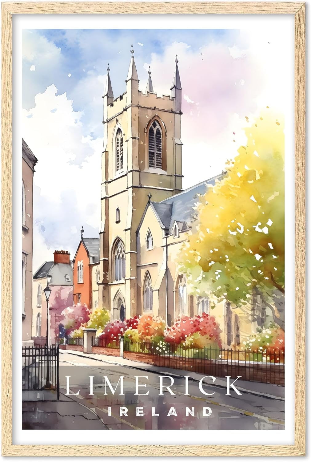 Eastern Print Limerick Poster, Ireland Poster, Limerick Wall Art ...