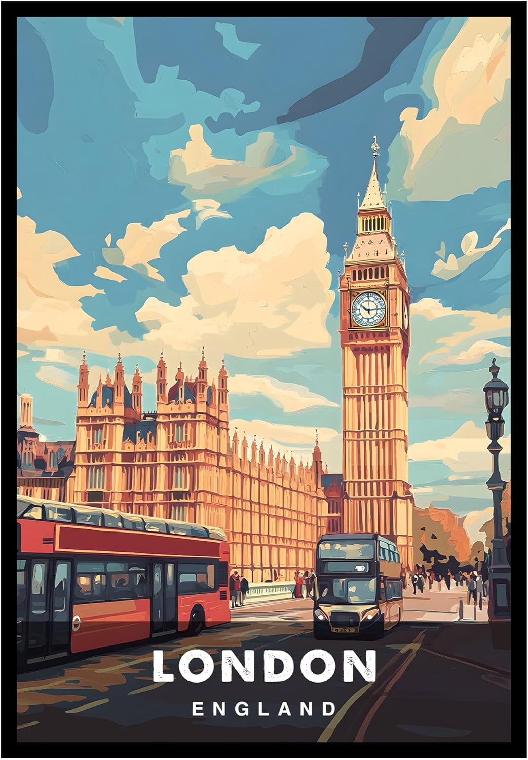 Eastern Print London Poster, England Poster, London Wall Art, Vintage ...