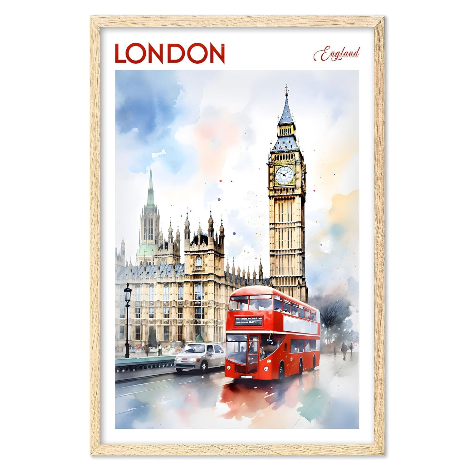 Eastern Print London Poster, England Poster, London Wall Art, Vintage ...