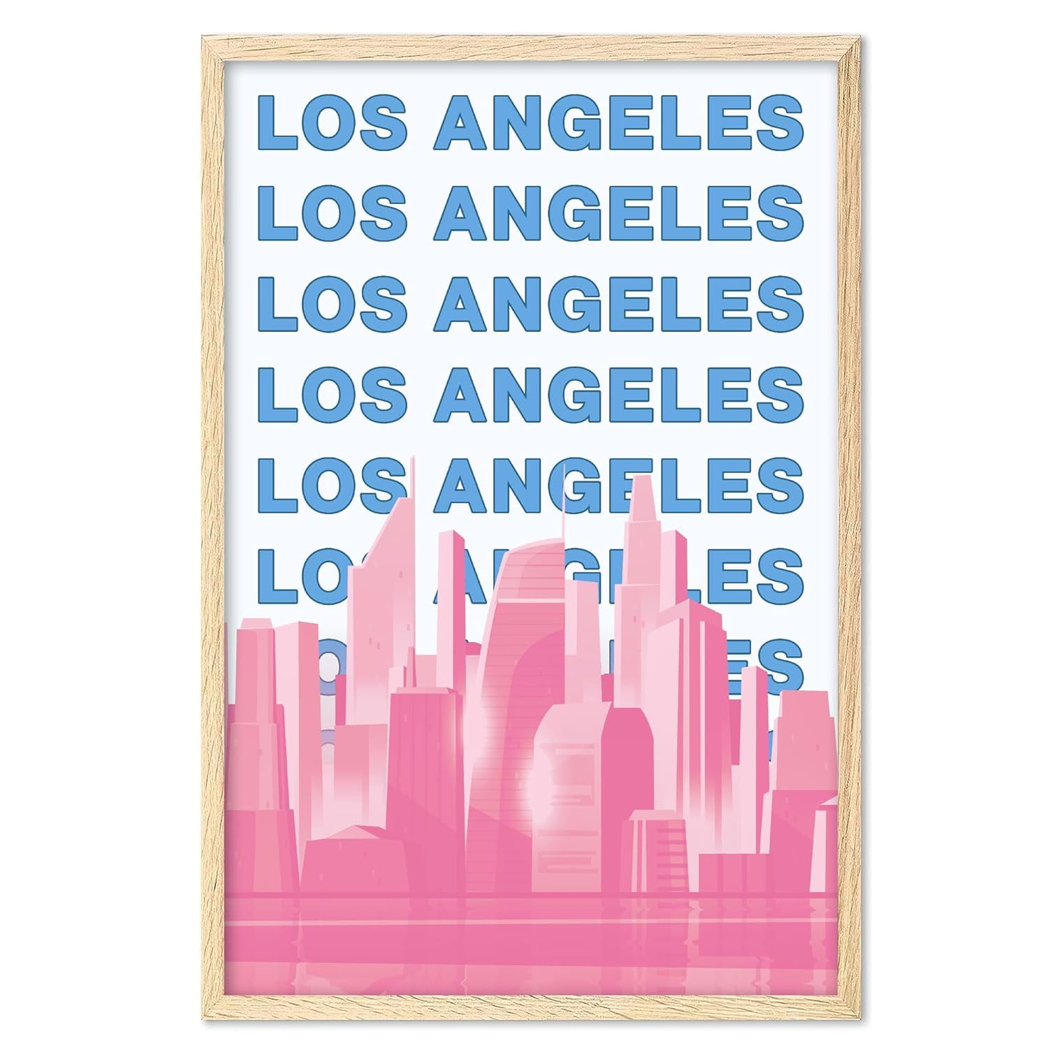 Eastern Print Los Angeles Wall Art, Los Angeles Art Print, California ...