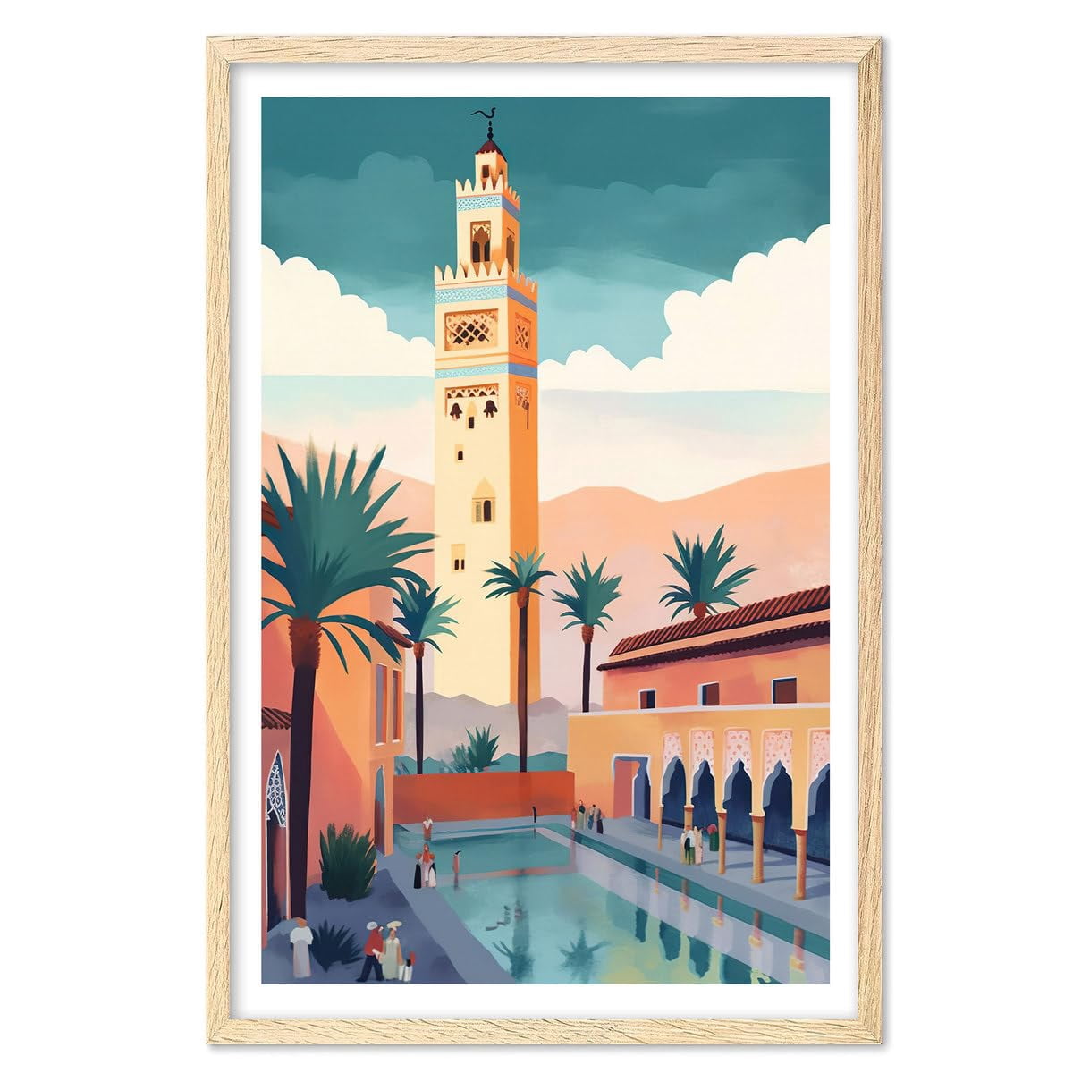 Eastern Print Marrakech Art Print, Morocco Art Print, Marrakech Poster ...