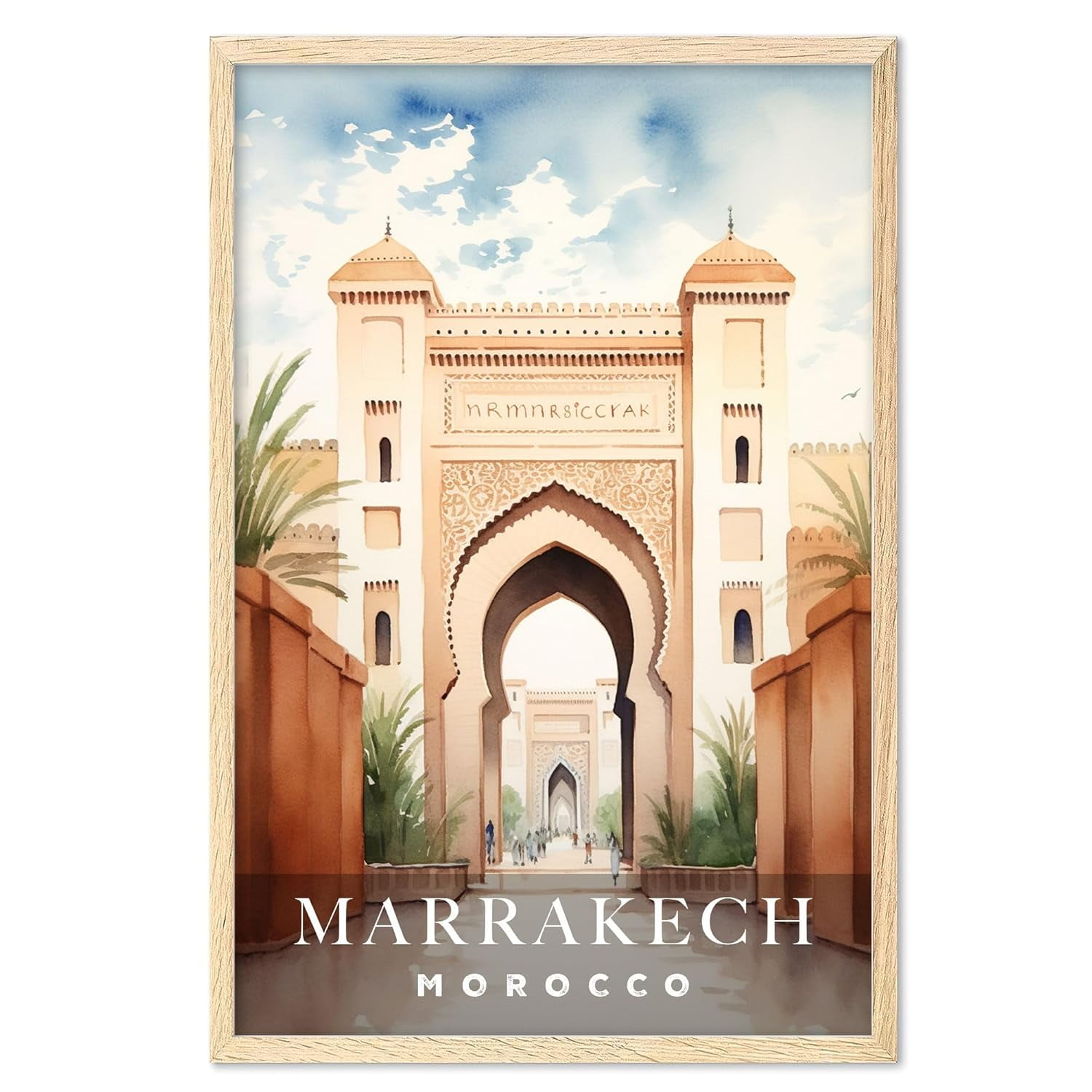 Eastern Print Marrakech Poster, Morocco Poster, Morocco Wall Art ...