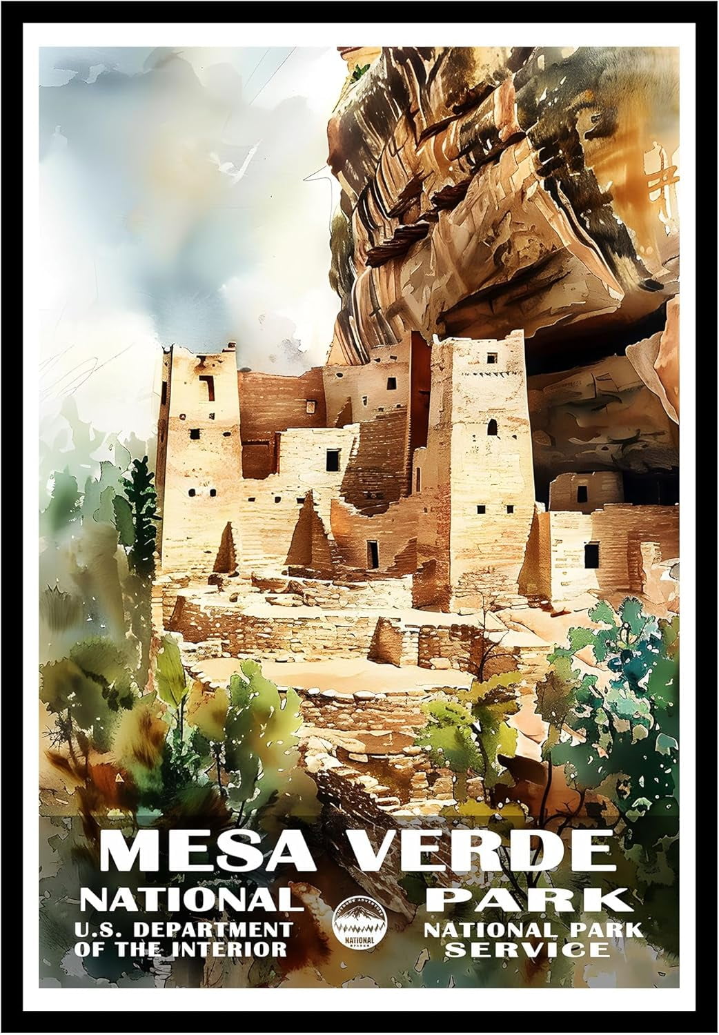 Eastern Print Mesa Verde National Park Wall Art, National Parks ...
