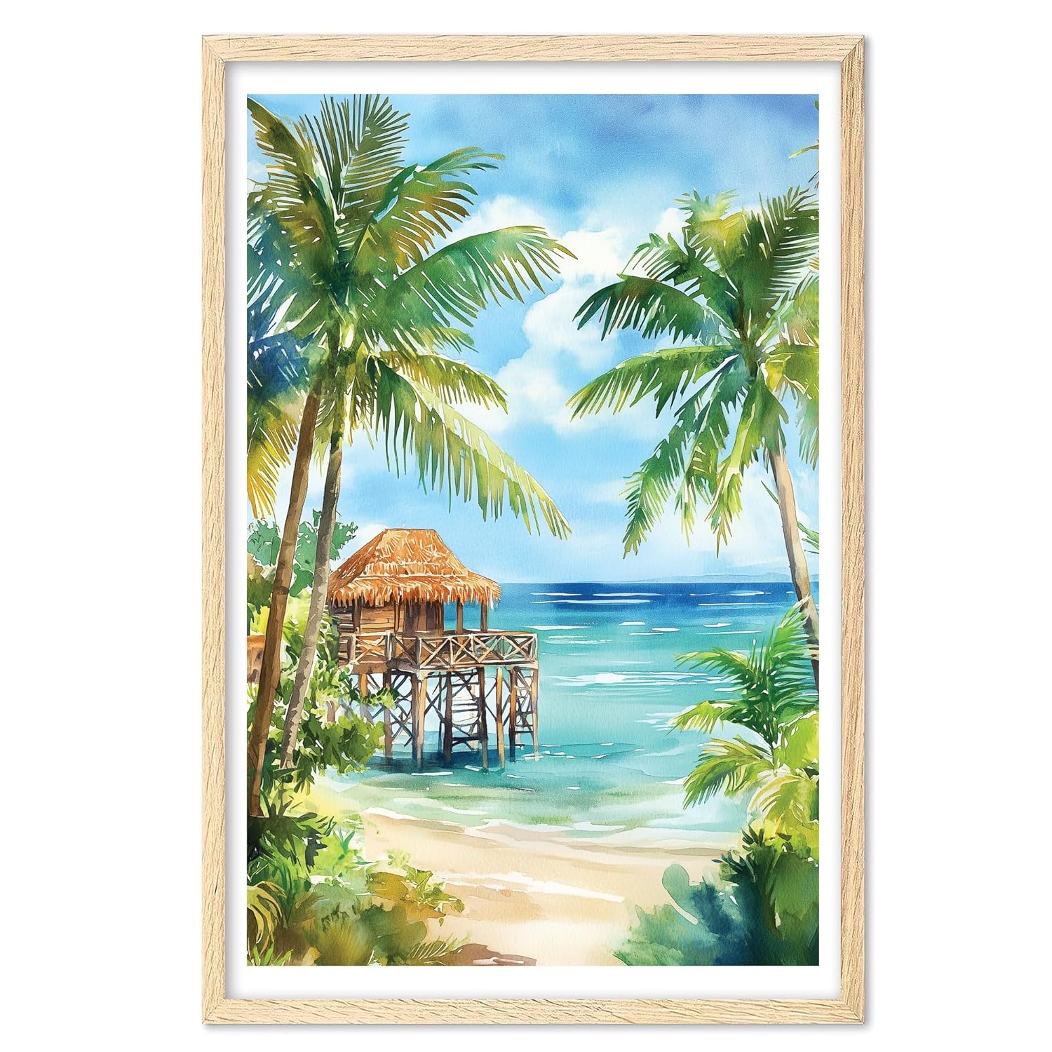 Eastern Print Montego Bay Jamaica Watercolor Wall Art, Jamaica Poster ...