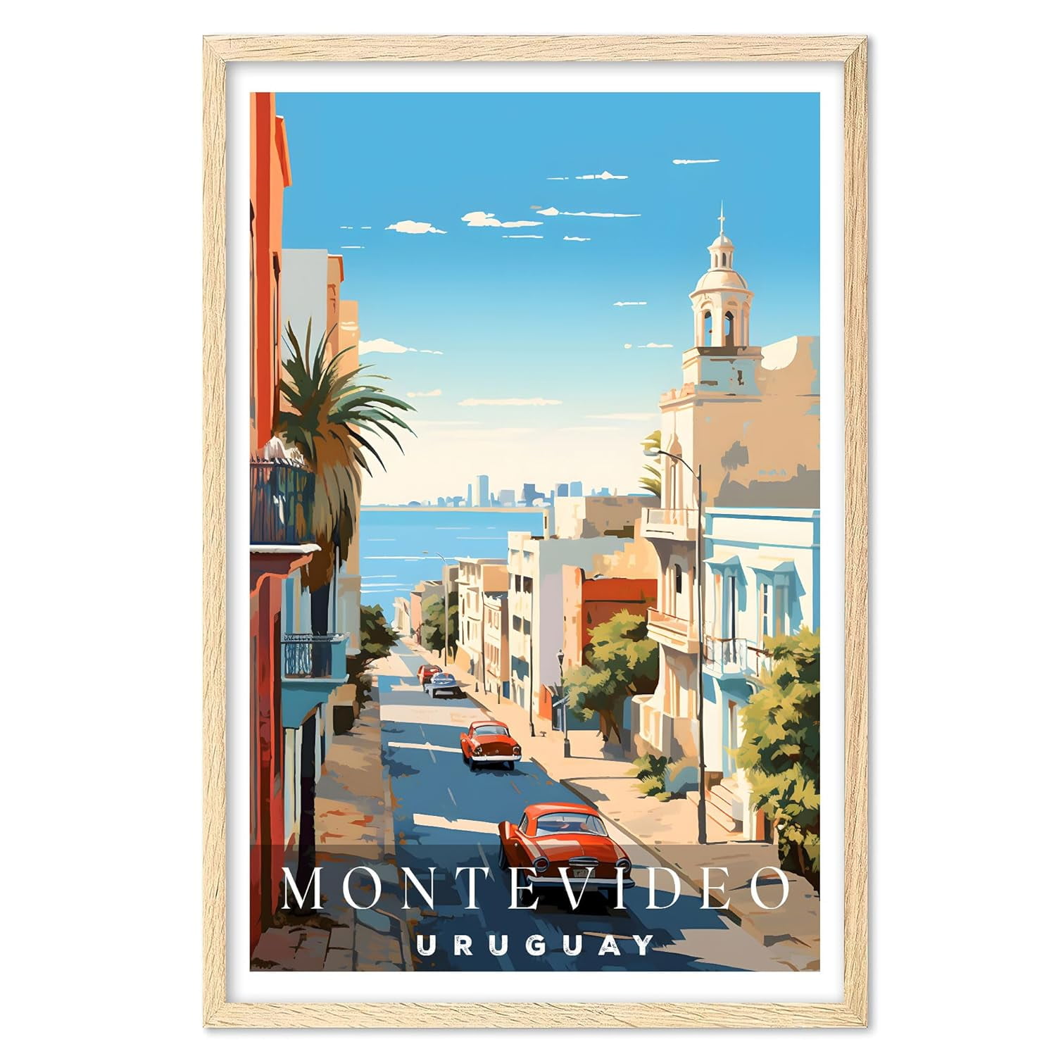 Eastern Print Montevideo Poster, Montevideo Print, Uruguay Poster ...