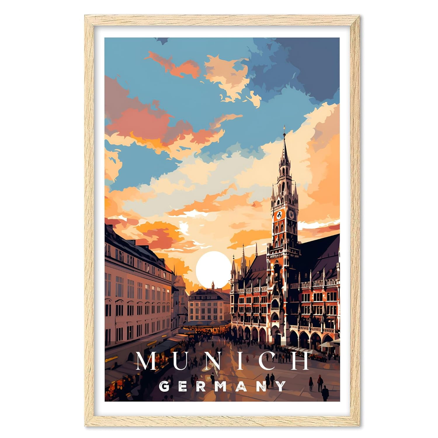 Eastern Print Munich Poster, Germany Poster, Germany Wall Art, Vintage ...