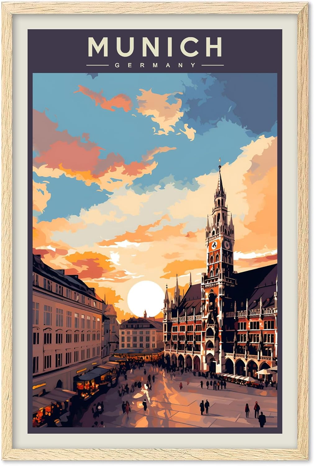 Eastern Print Munich Poster, Germany Poster, Germany Wall Art, Vintage ...